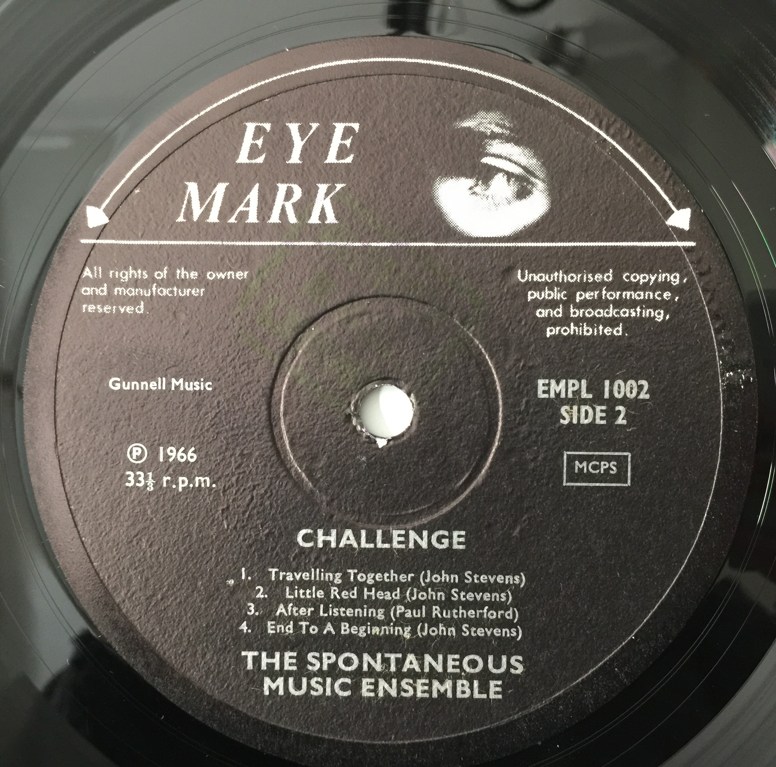 Lot 72 - SPONTANEOUS MUSIC ENSEMBLE - CHALLENGE LP