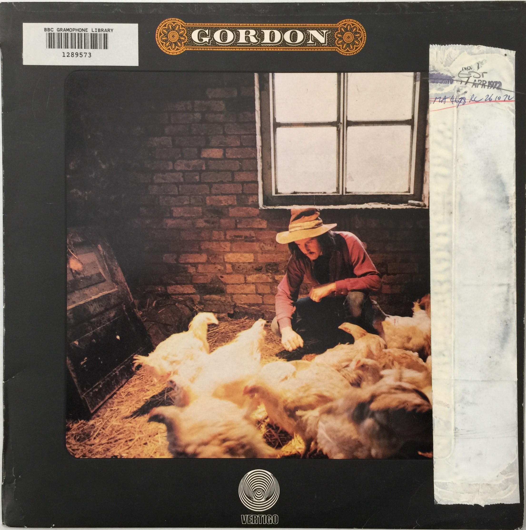 Lot 156 - GORDON - S/T LP (UK VERTIGO SWIRL ORIGINAL