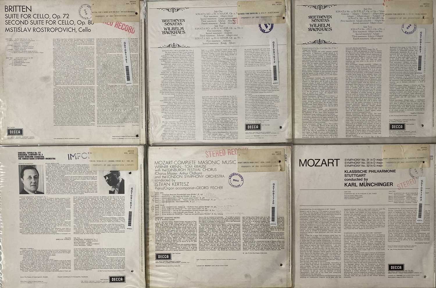 Lot 88 - CLASSICAL - DECCA STEREO 'SXL 6000' SERIES LP