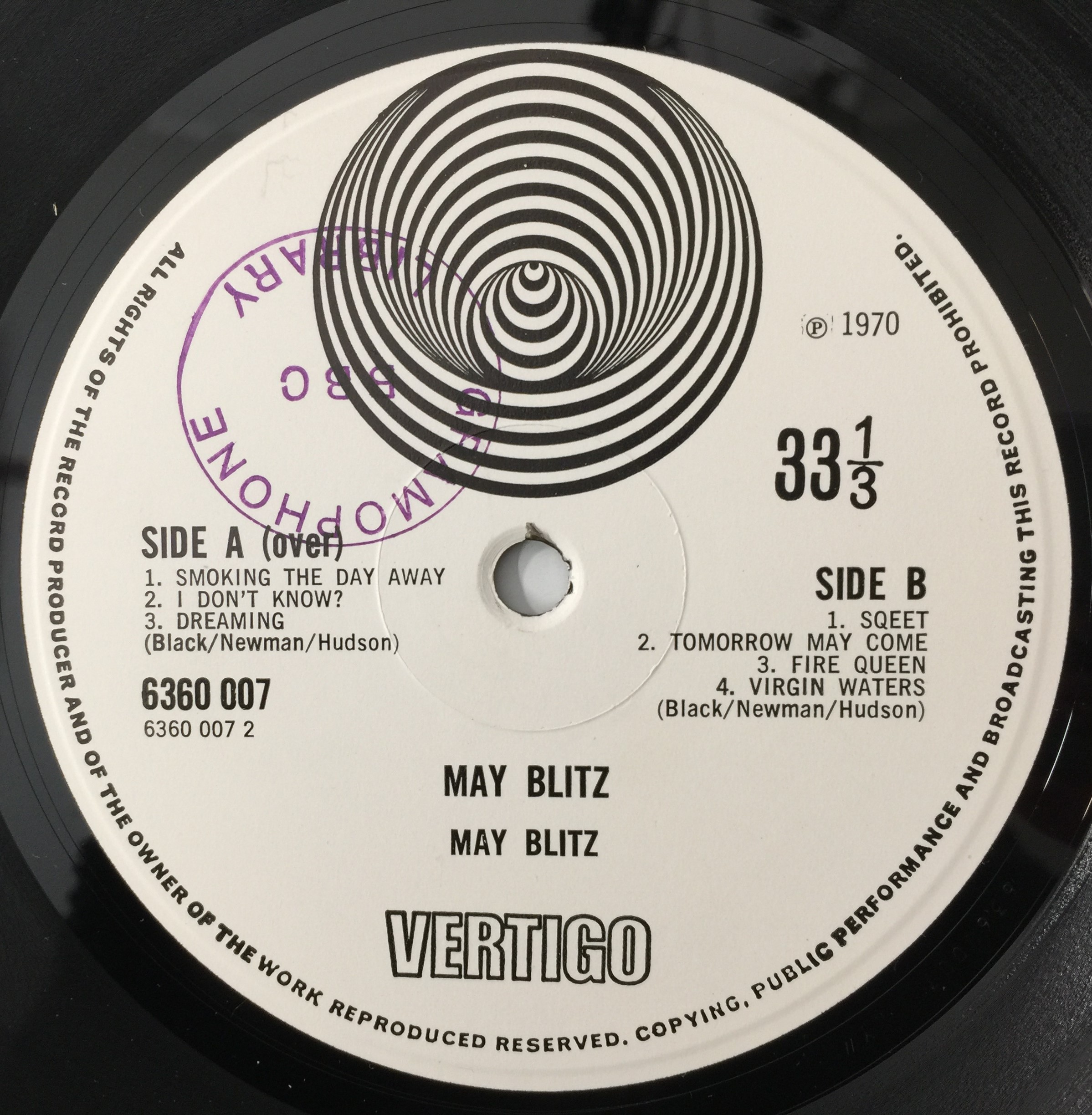 Lot 202 - MAY BLITZ - VERTIGO RARITIES LP PACK