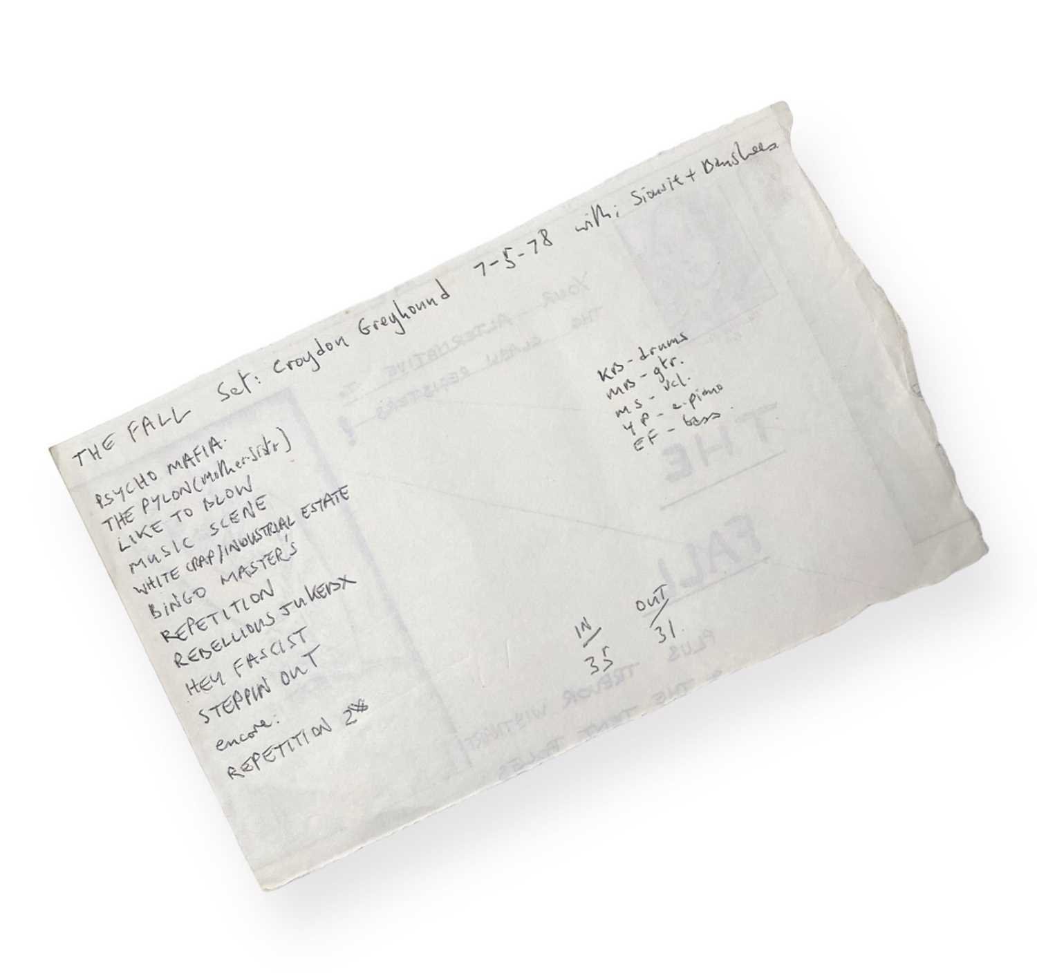 Lot 450 - MARK E SMITH / THE FALL - ORIGINAL