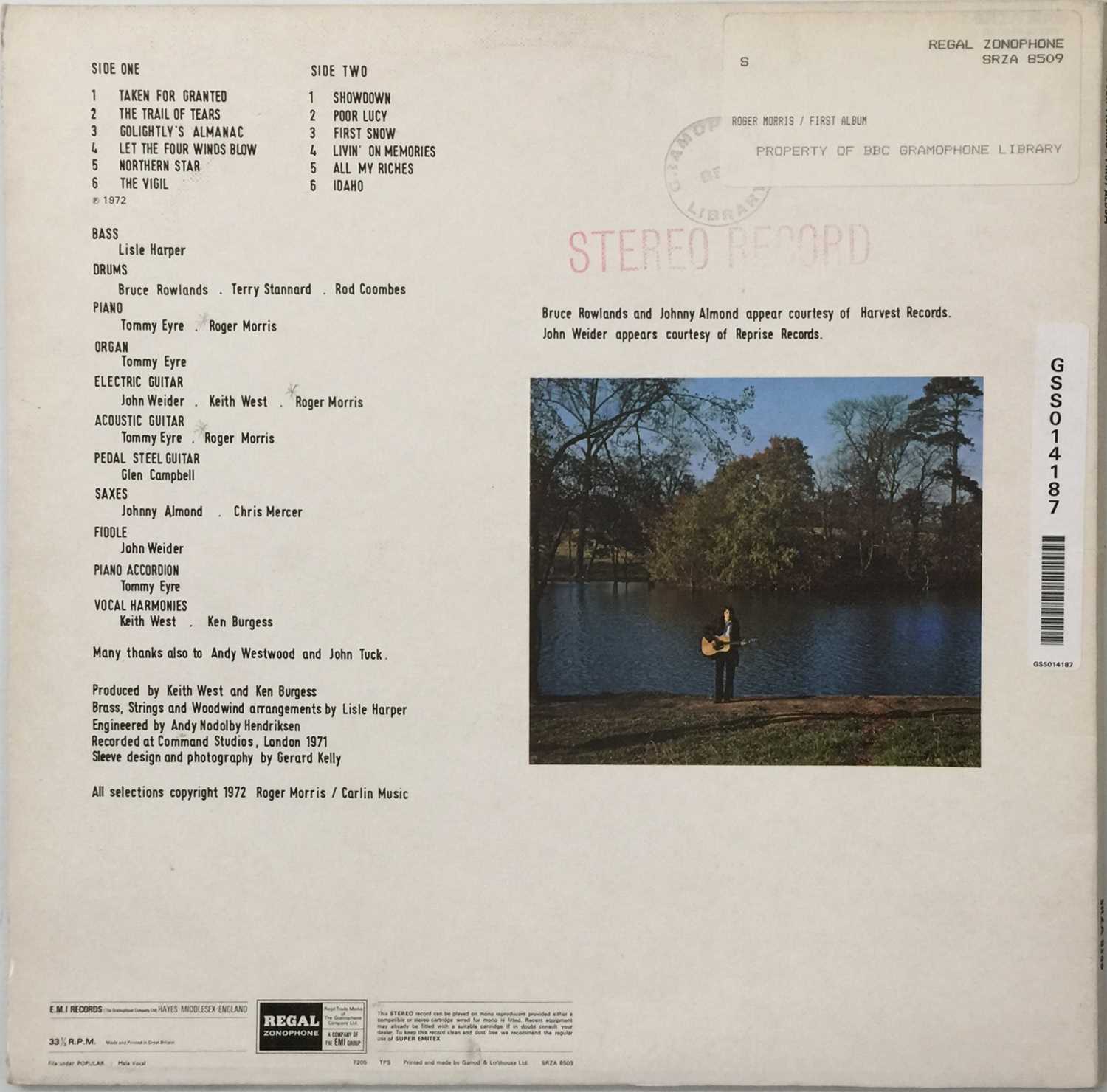 Lot 213 - ROGER MORRIS - FIRST ALBUM LP (UK ORIGINAL