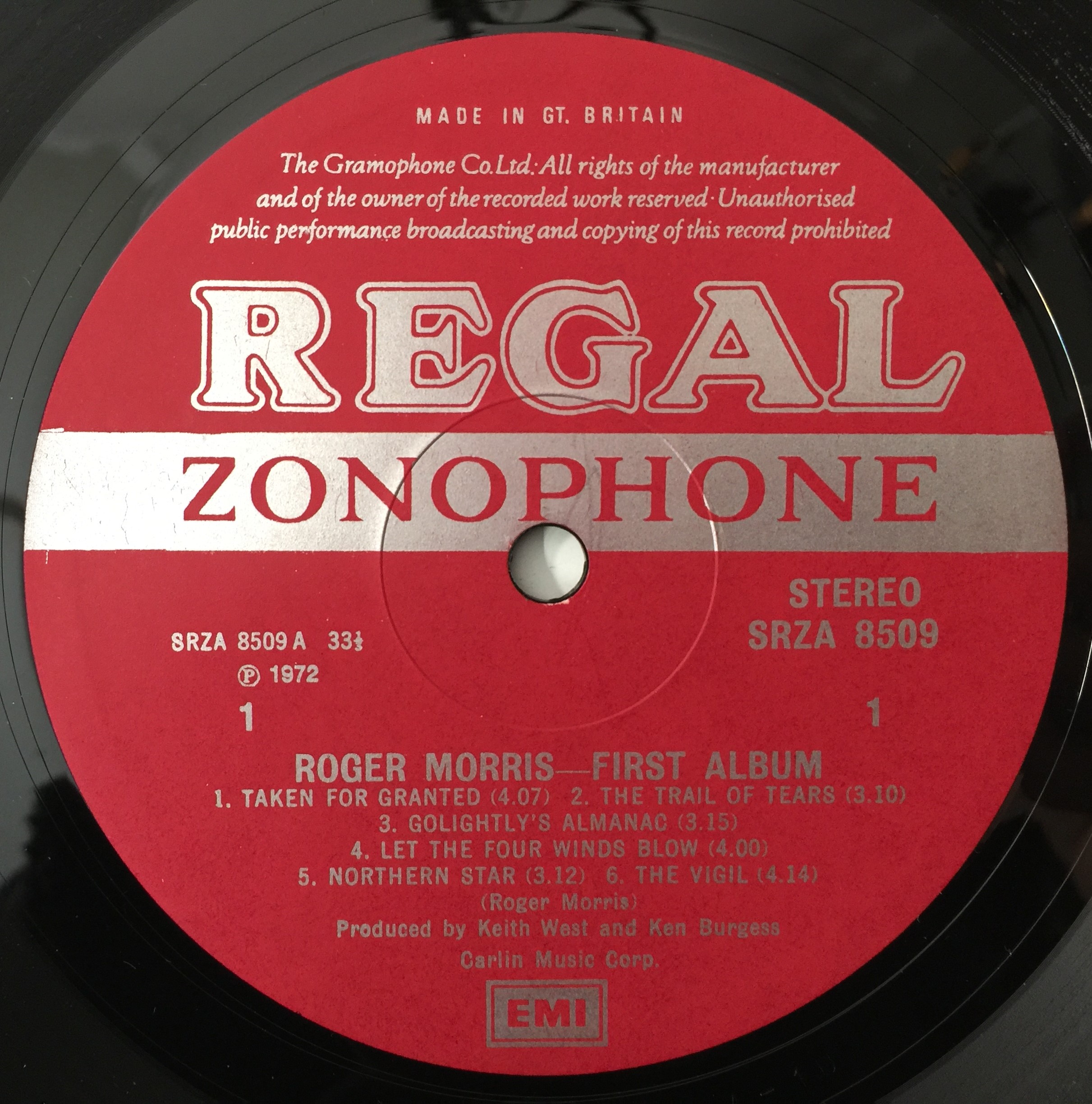Lot 213 - ROGER MORRIS - FIRST ALBUM LP (UK ORIGINAL
