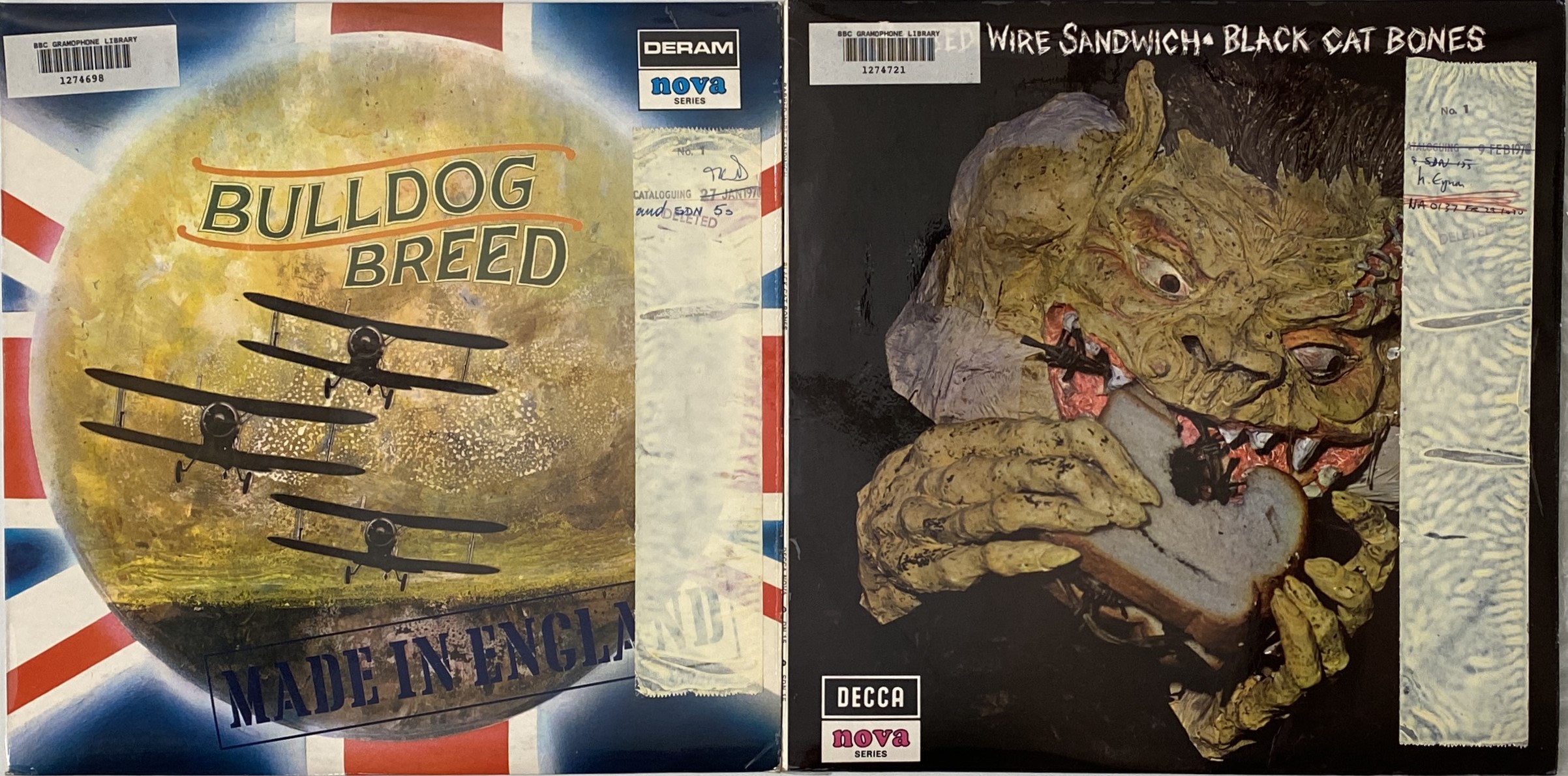 Lot 217 - BLACK CAT BONES / BULLDOG BREED - LP