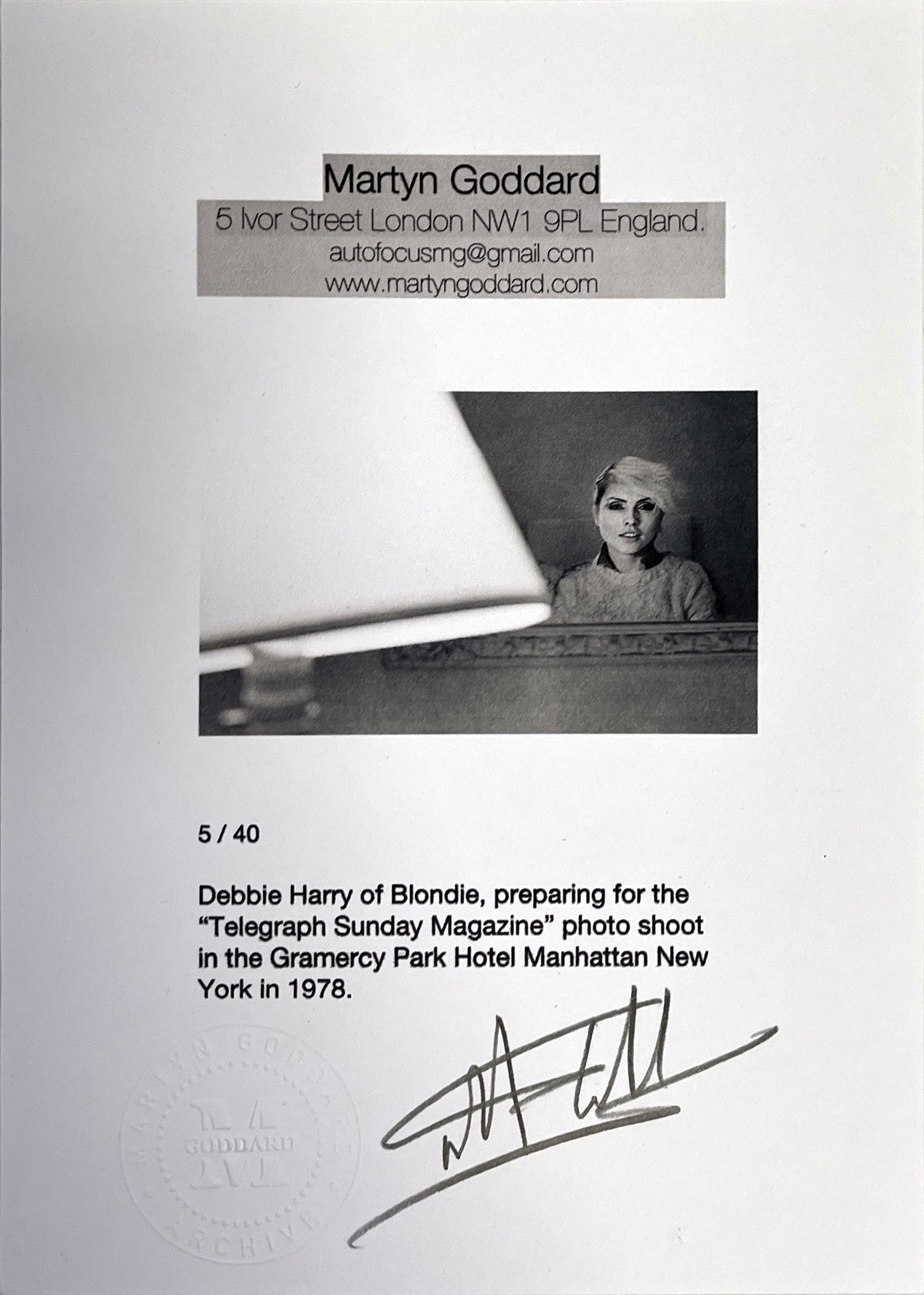 Lot 111 - DEBBIE HARRY / BLONDIE - MARTYN GODDARD