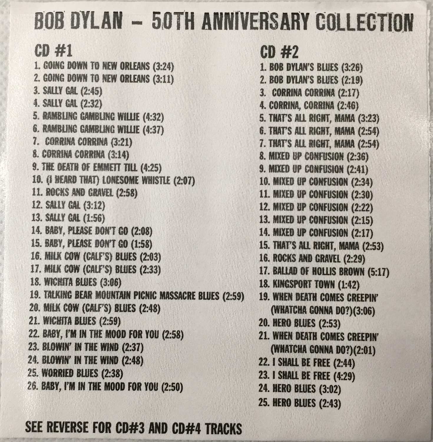 Lot 601 - BOB DYLAN - THE 50TH ANNIVERSARY COLLECTION