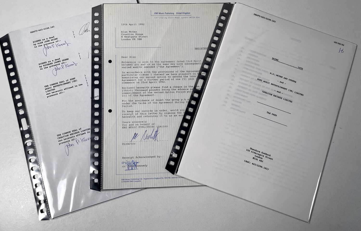 Lot 460 - CREATION RECORDS - 1992 ORIGINAL CREATION