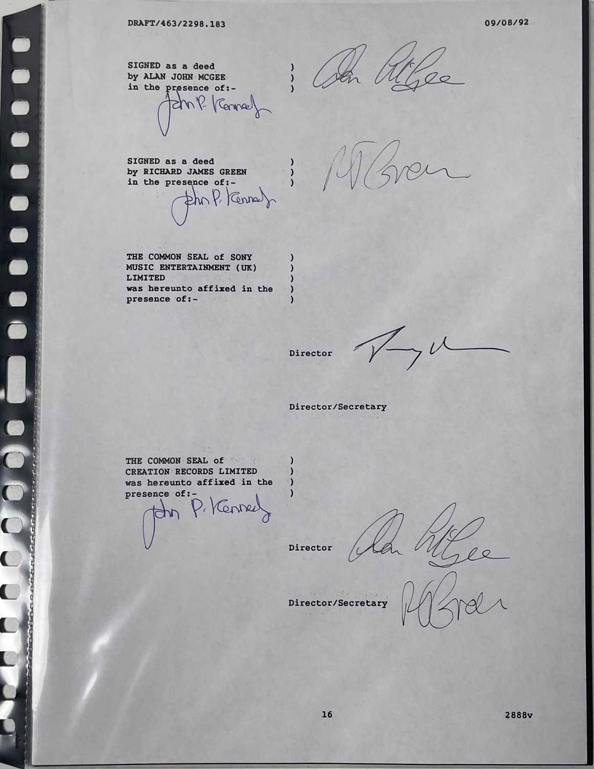 Lot 460 - CREATION RECORDS - 1992 ORIGINAL CREATION