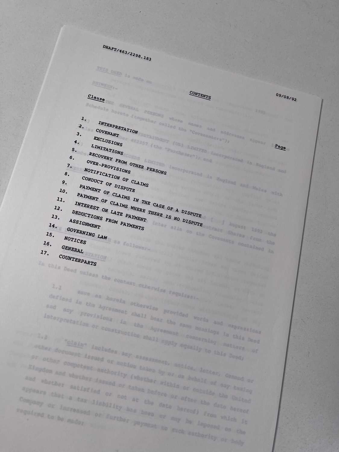 Lot 460 - CREATION RECORDS - 1992 ORIGINAL CREATION