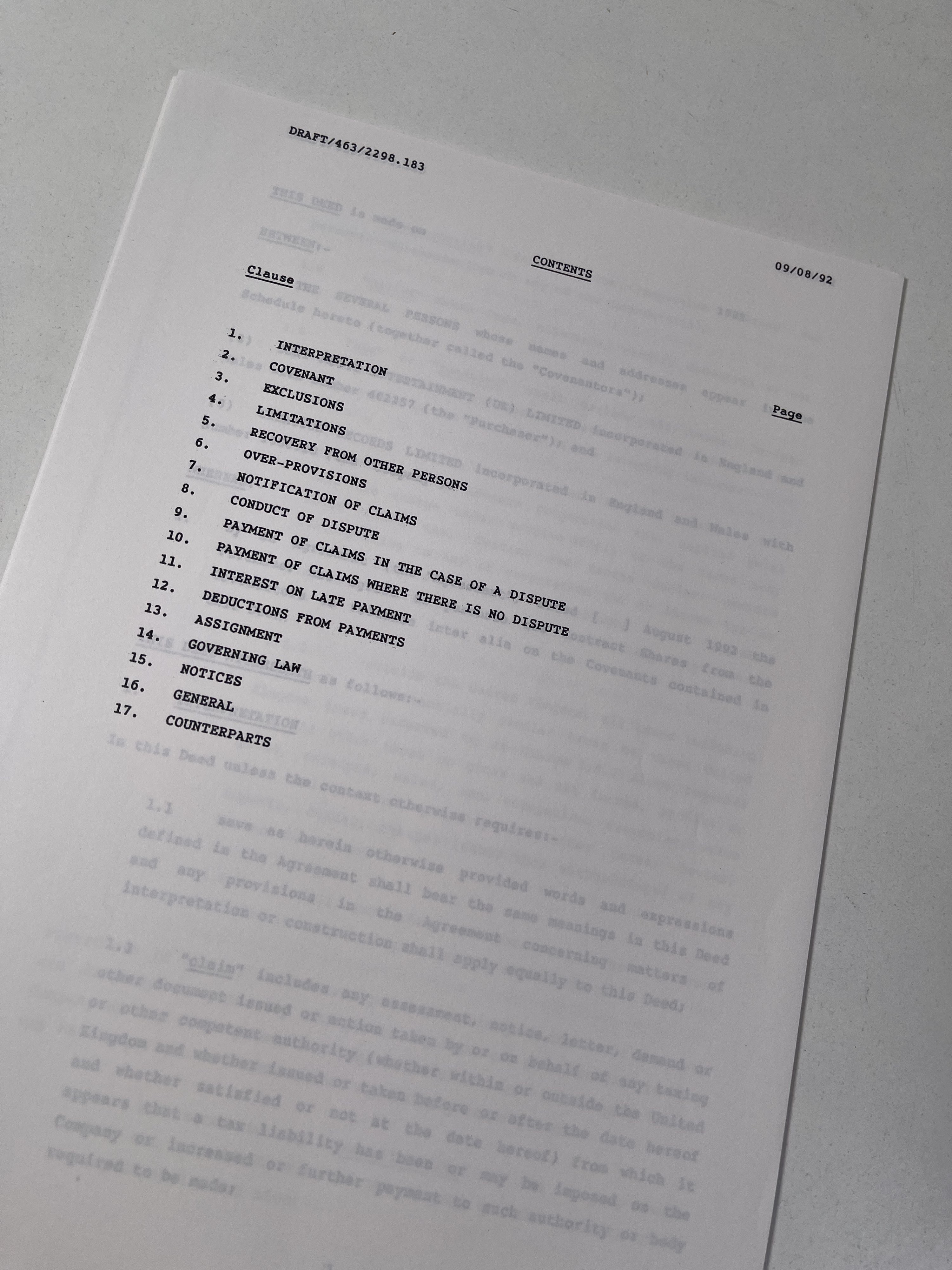 Lot 460 - CREATION RECORDS - 1992 ORIGINAL CREATION