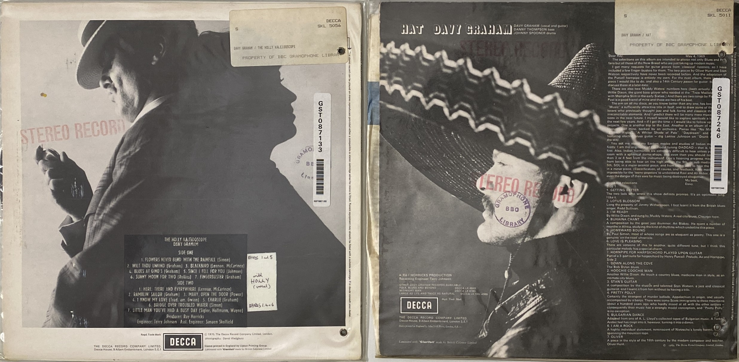 Lot 22 - DAVY GRAHAM - LP PACK.