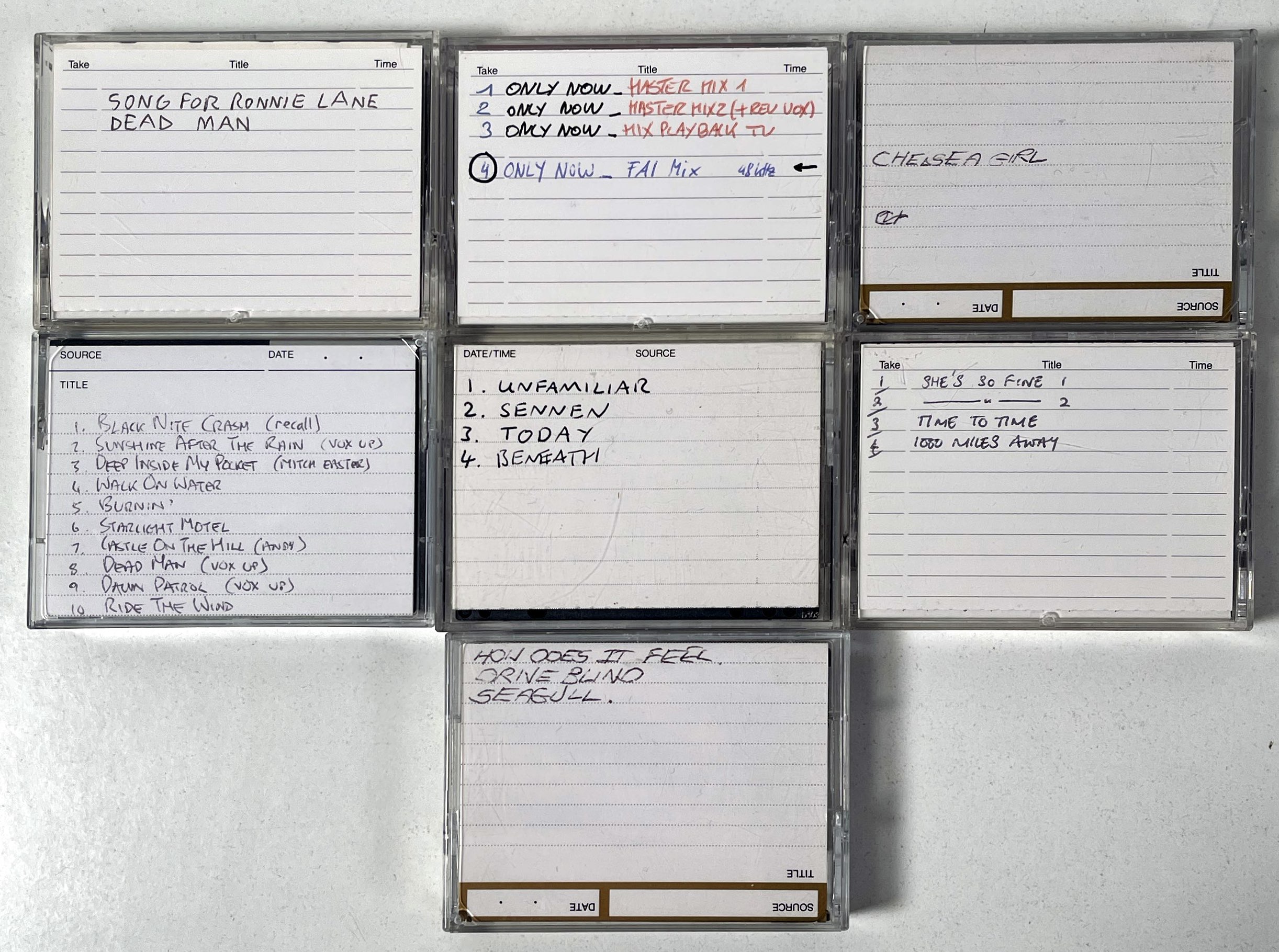 Lot 467 - RIDE - ORIGINAL C 1990S DAT DEMO TAPES.