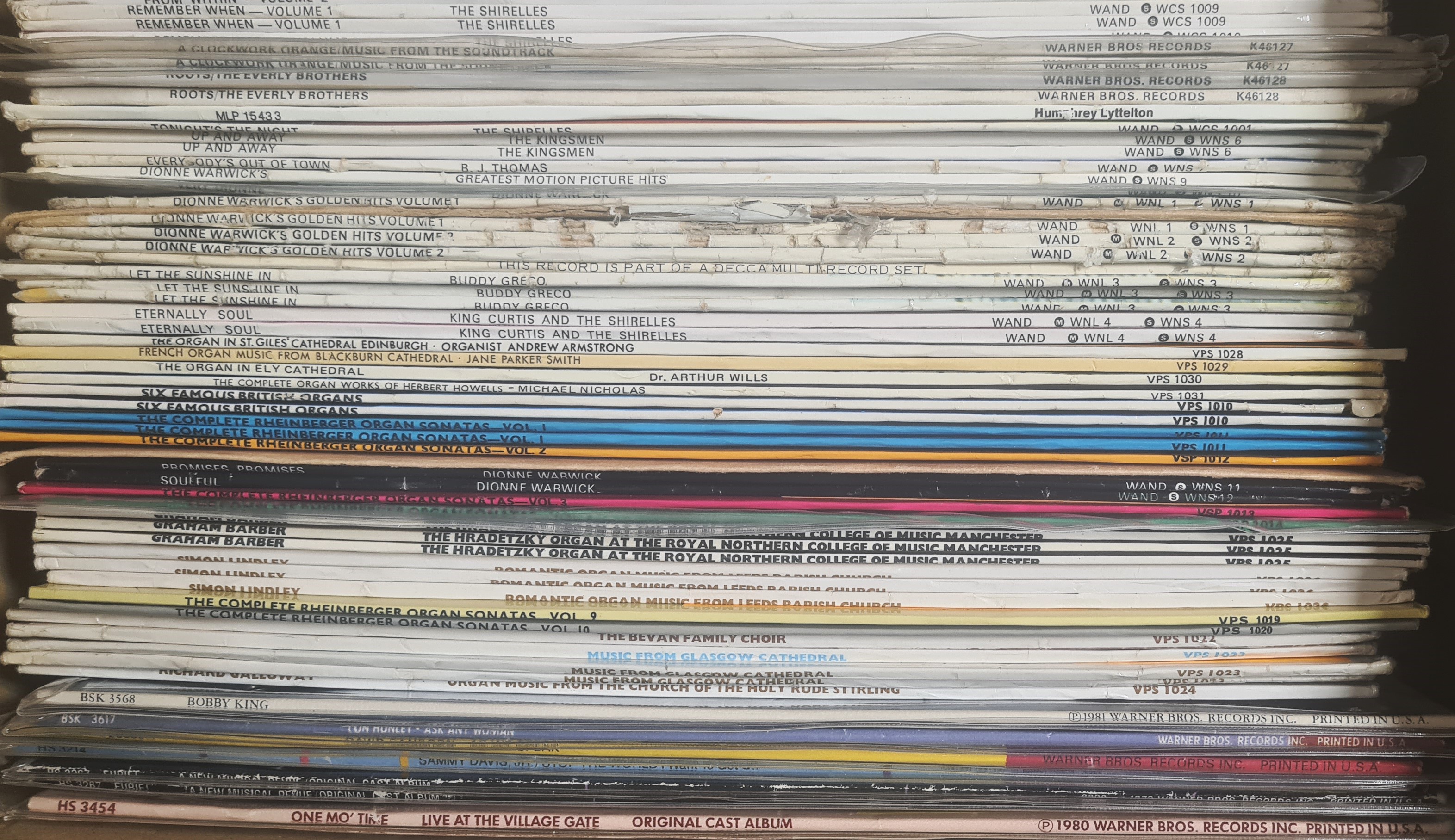 Lot 252 - V & W LABELS - LP COLLECTION (WARNER BROS/