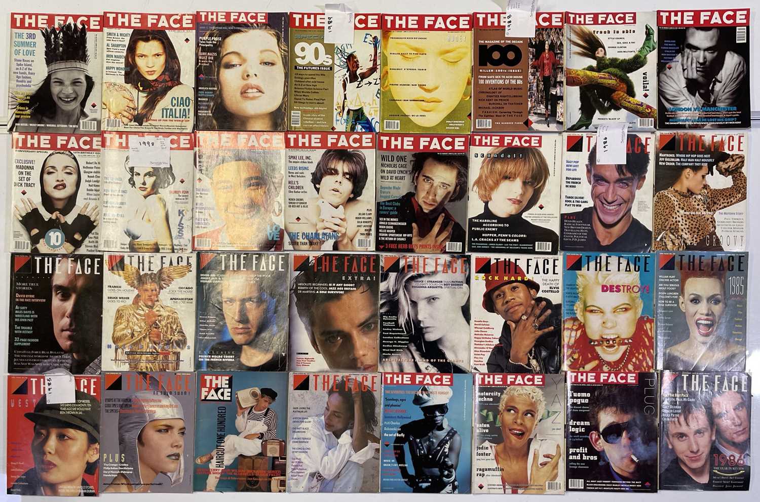 Lot 51 - THE FACE MAGAZINE - 50+ ISSUES INC KATE MOSS