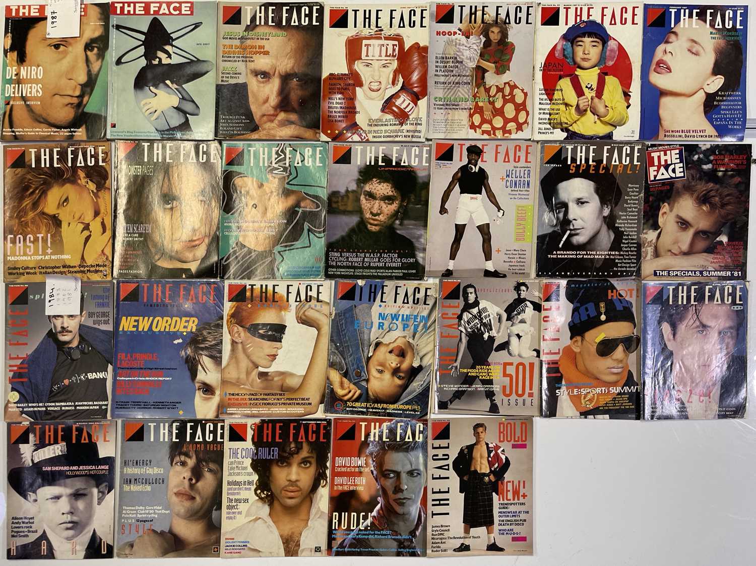 Lot 51 - THE FACE MAGAZINE - 50+ ISSUES INC KATE MOSS