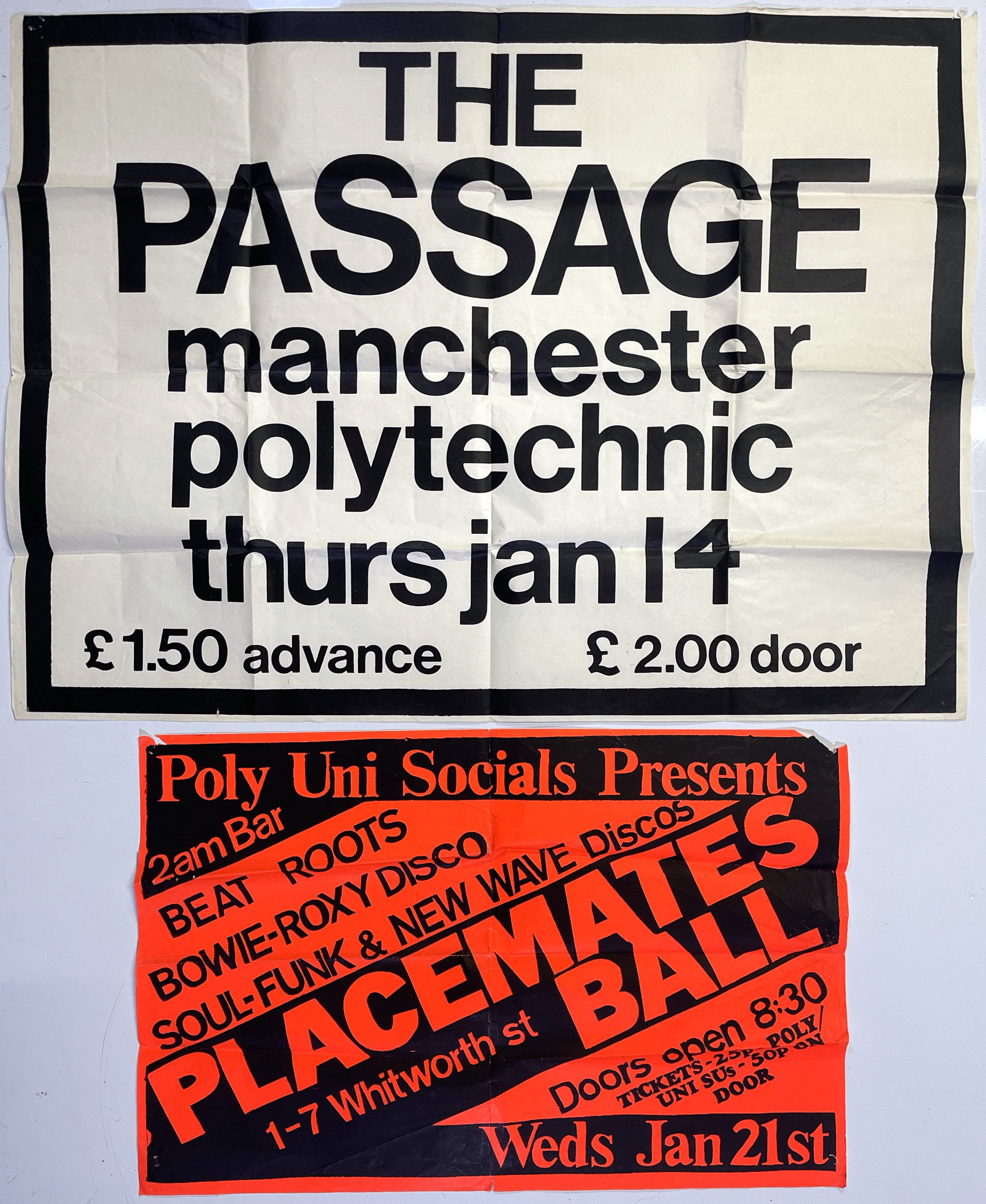 Lot 159 - MANCHESTER POSTERS C EARLY 1980S INC THE