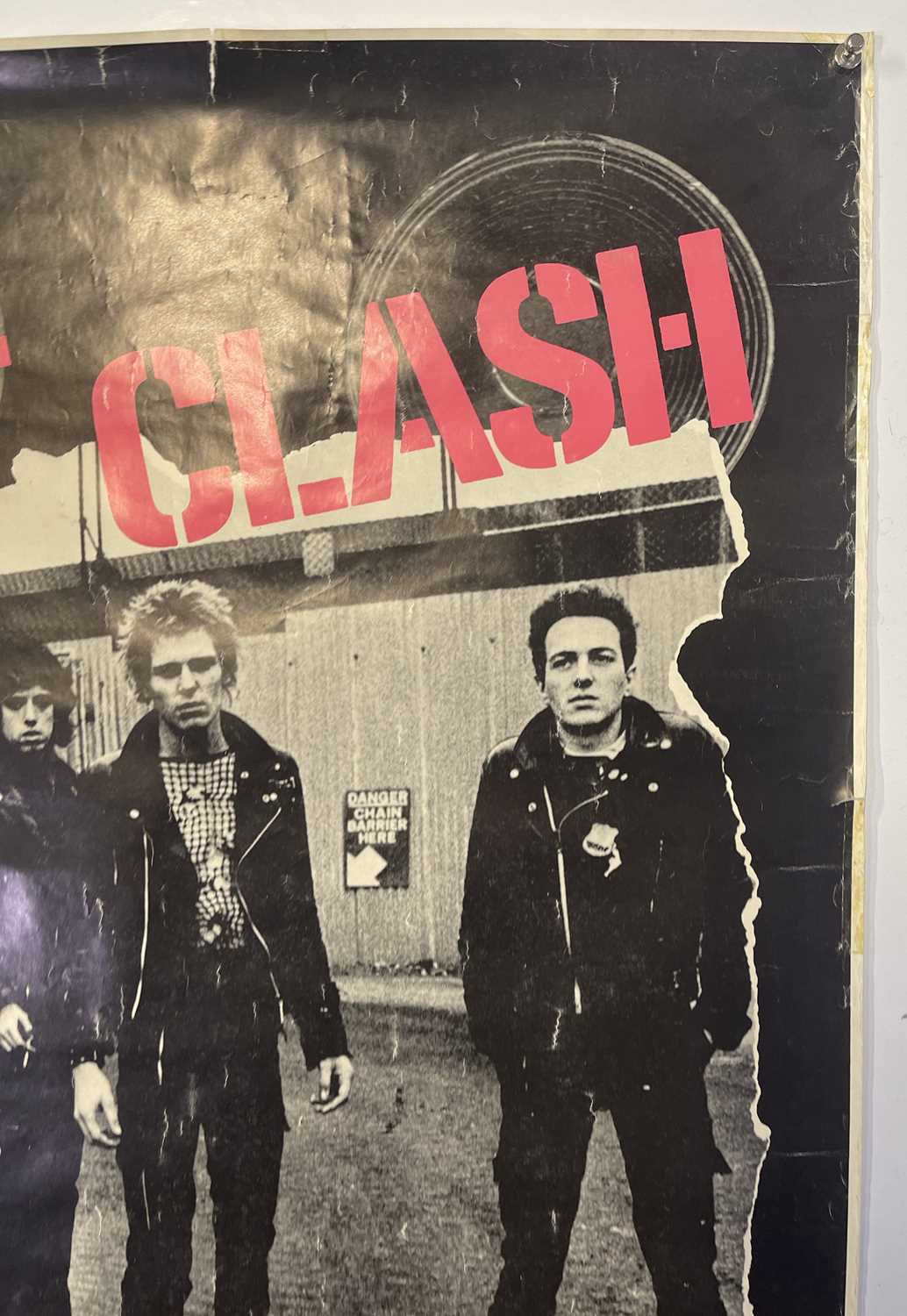 Lot 160 - THE CLASH - ORIGINAL COMPLETE CONTROL POSTER.