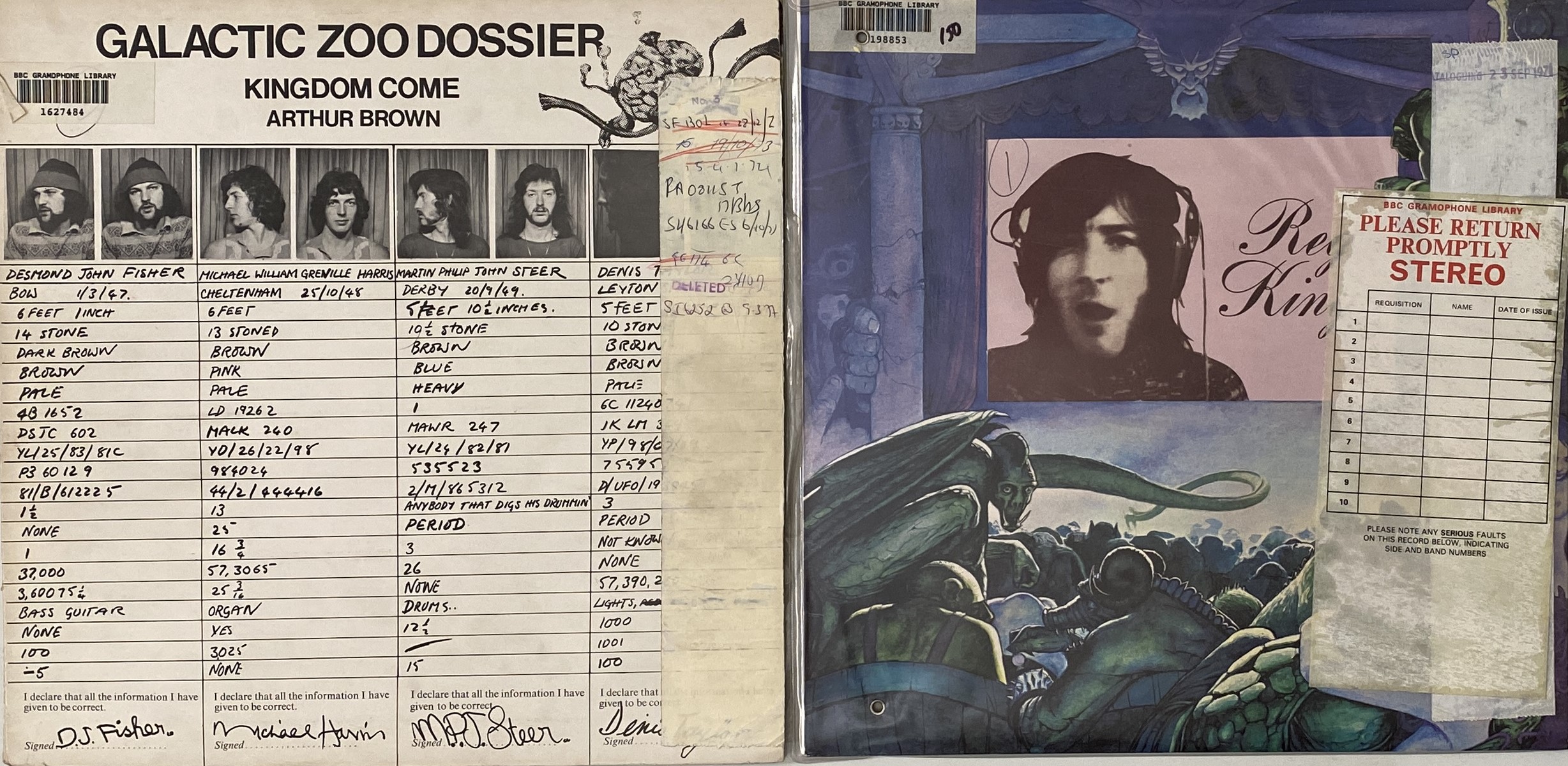 Lot 434 - REG KING/ARTHUR BROWN - ORIGINAL UK LP