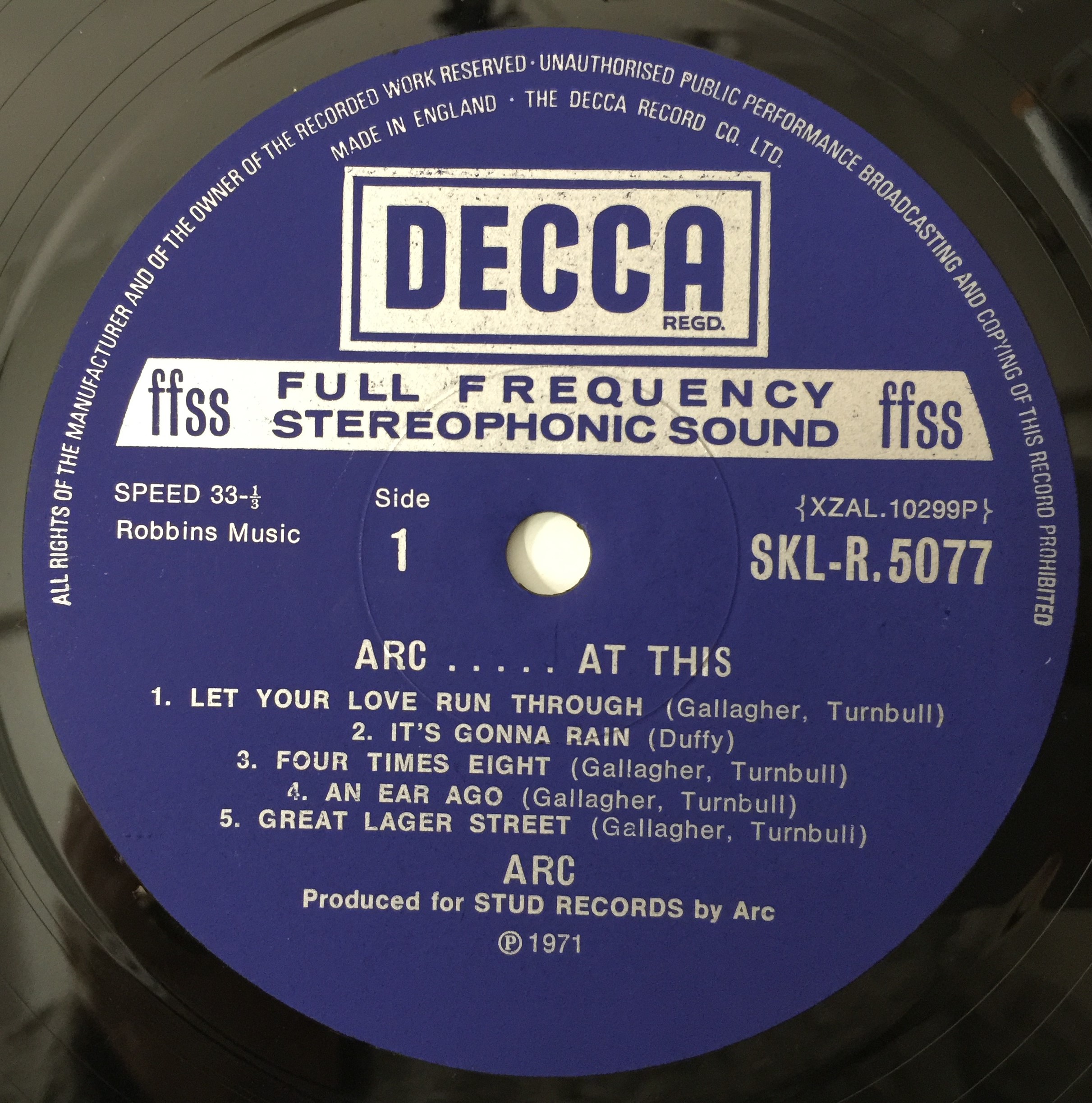 Lot 34 - ARC/REG KING - LP RARITIES