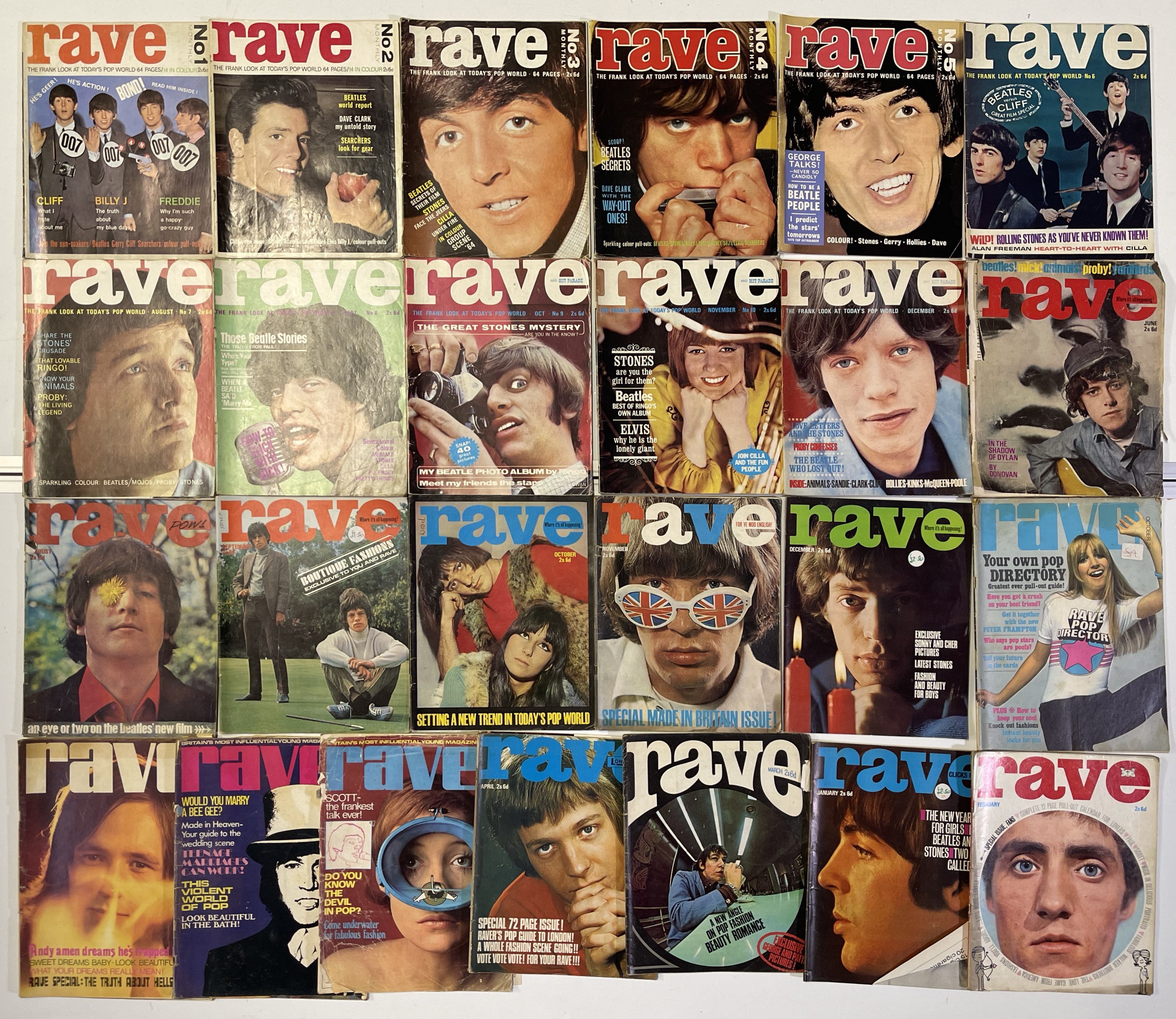 Lot 48 - RAVE MAGAZINE - COLLECTION of 24 ISSUES INC