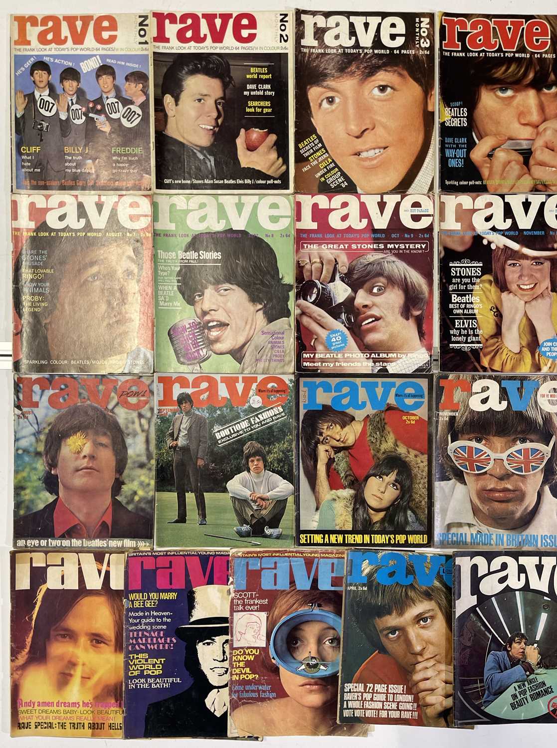 Lot 48 - RAVE MAGAZINE - COLLECTION of 24 ISSUES INC