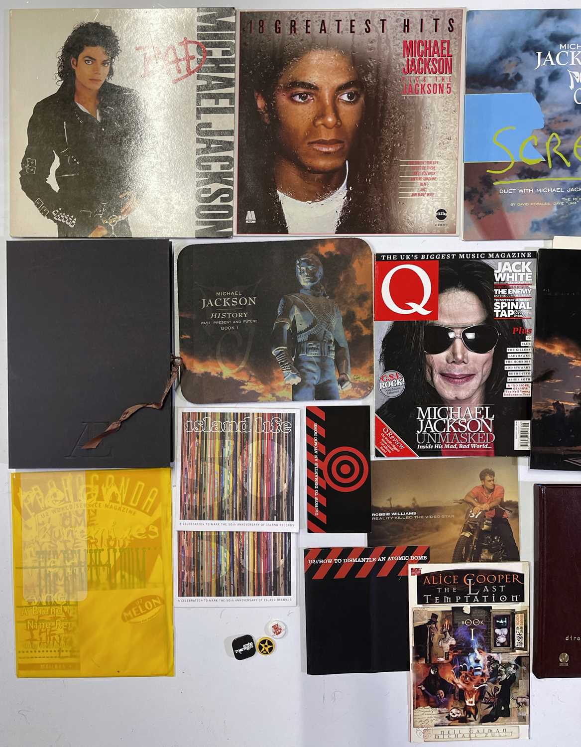 Lot 26 - PROMOTIONAL EPHEMERA INC ALICE COOPER SIGNED