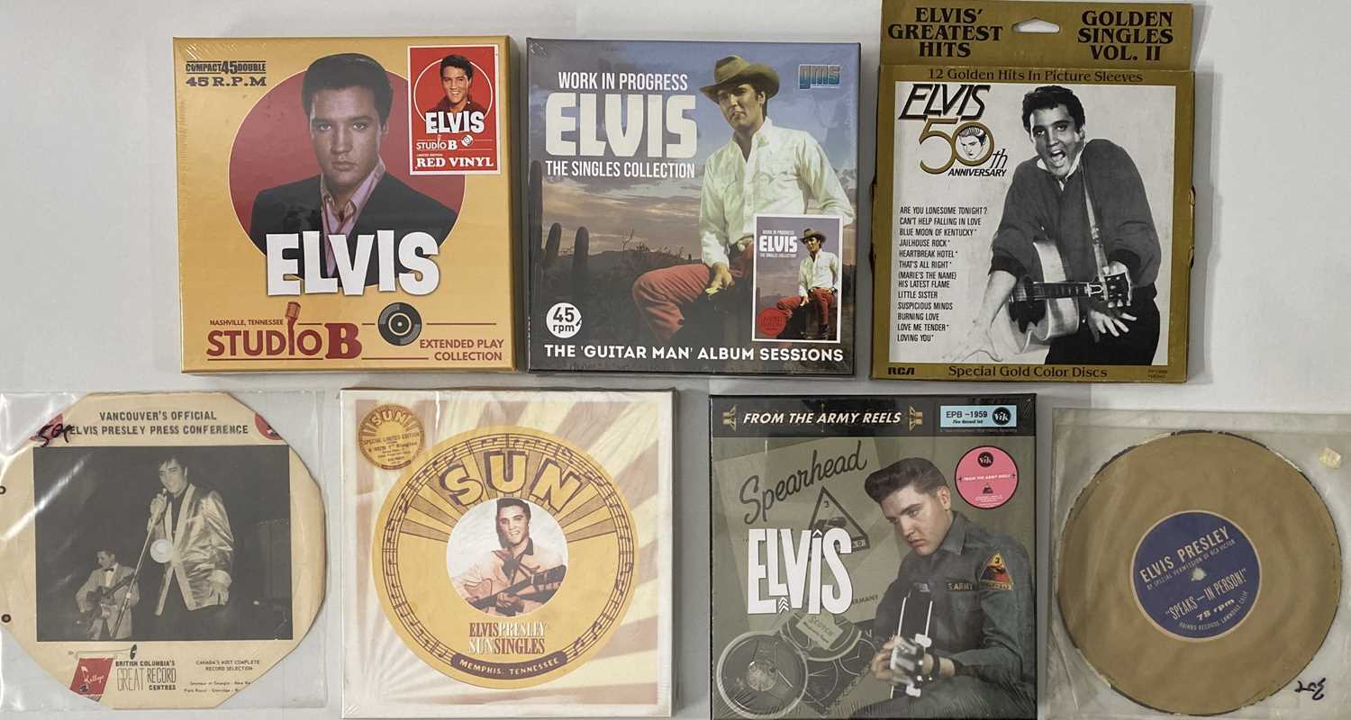 Lot 651 - ELVIS PRESLEY - 7" BOX SETS/ 7" FLEXI-DISC