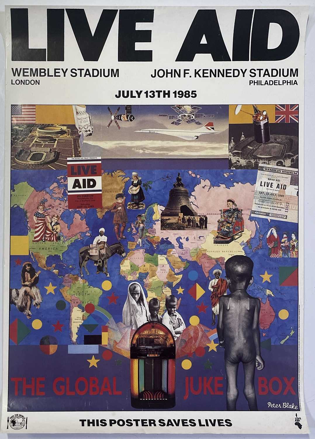 Lot 167 - LIVE AID - ORIGINAL 1985 POSTER.