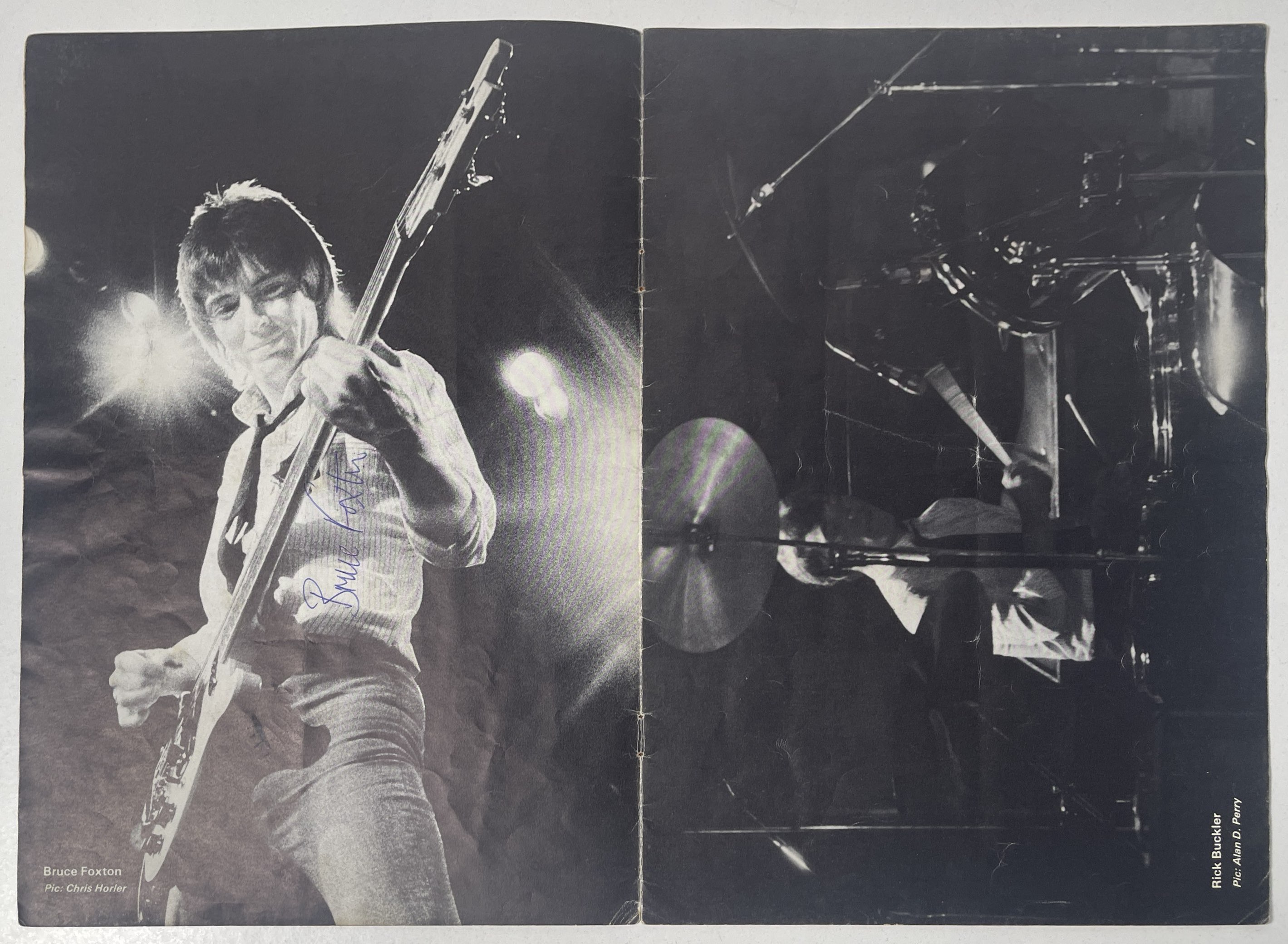 Lot 424 - THE JAM - A MULTI SIGNED 1979 SPRING TOUR