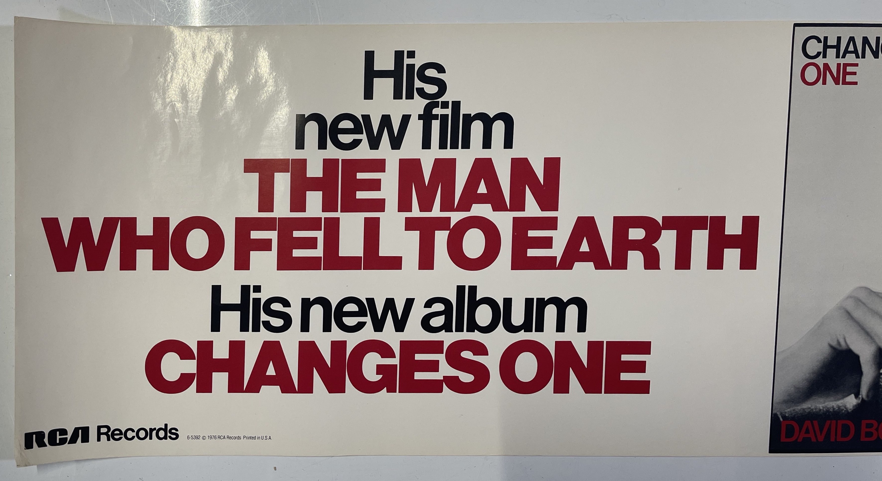 Lot 357 - DAVID BOWIE - CHANGES ONE/THE MAN WHO FELL