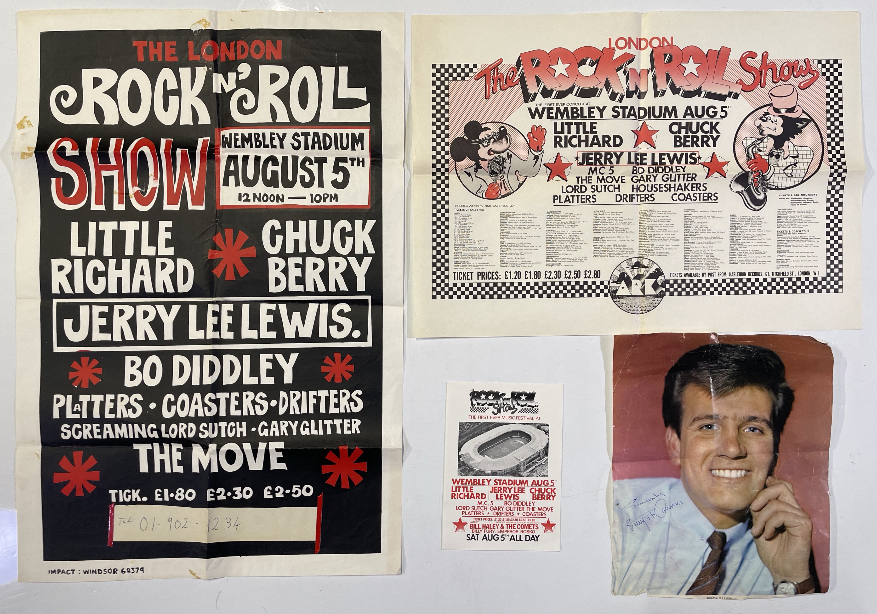 Lot 268 - ROCK N ROLL MEMORABILIA - 1972 WEMBLEY 'ROCK