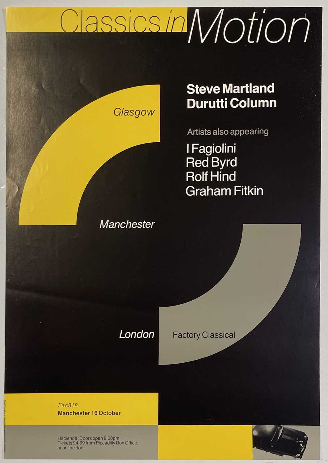 Lot 177 - HACIENDA - CLASSICS IN MOTION POSTER.
