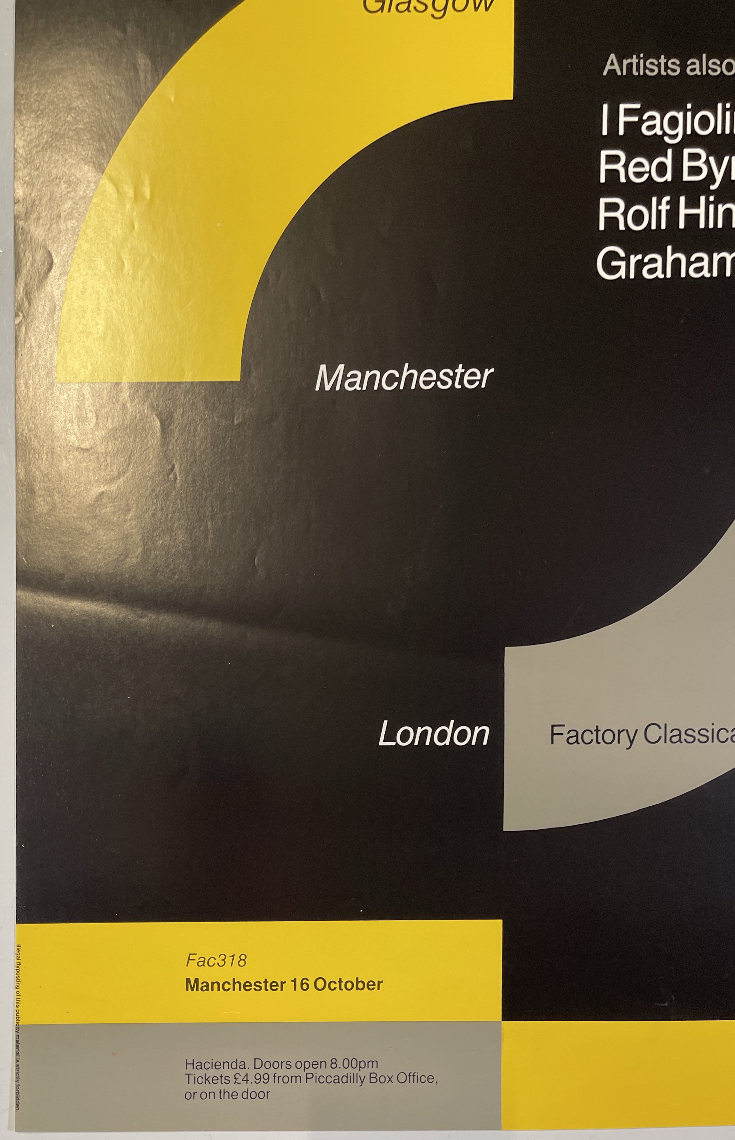 Lot 177 - HACIENDA - CLASSICS IN MOTION POSTER.