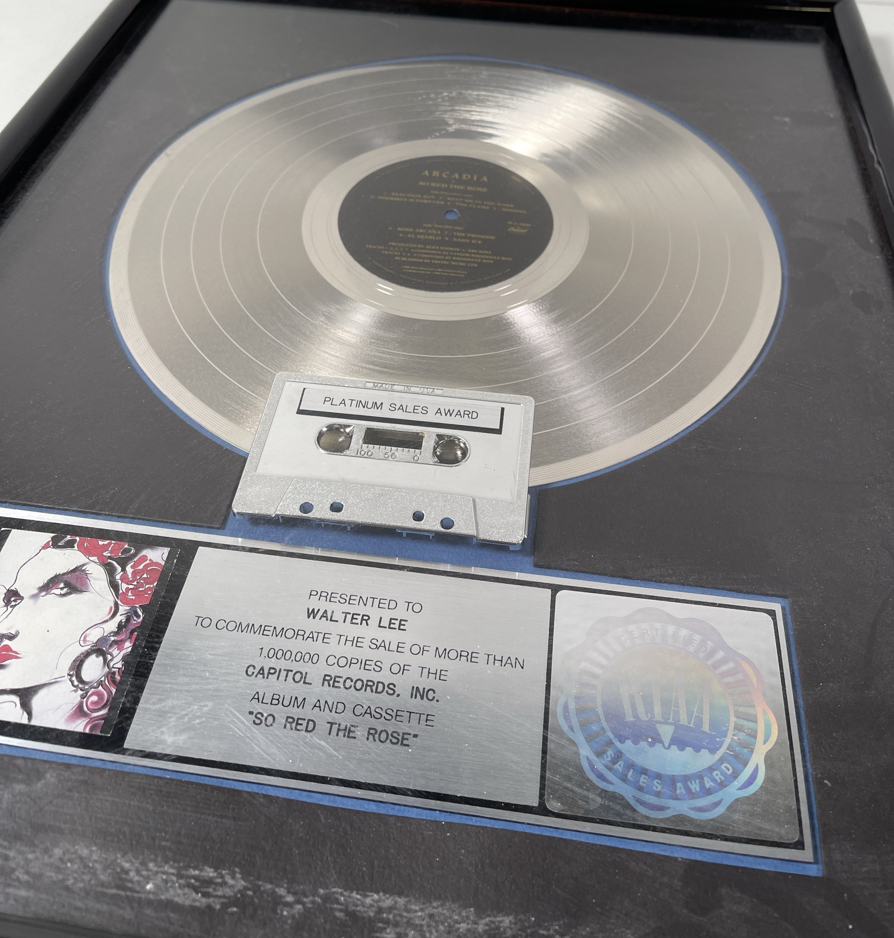 Lot 392 - DURAN DURAN INTEREST - ARCADIA RIAA PLATINUM