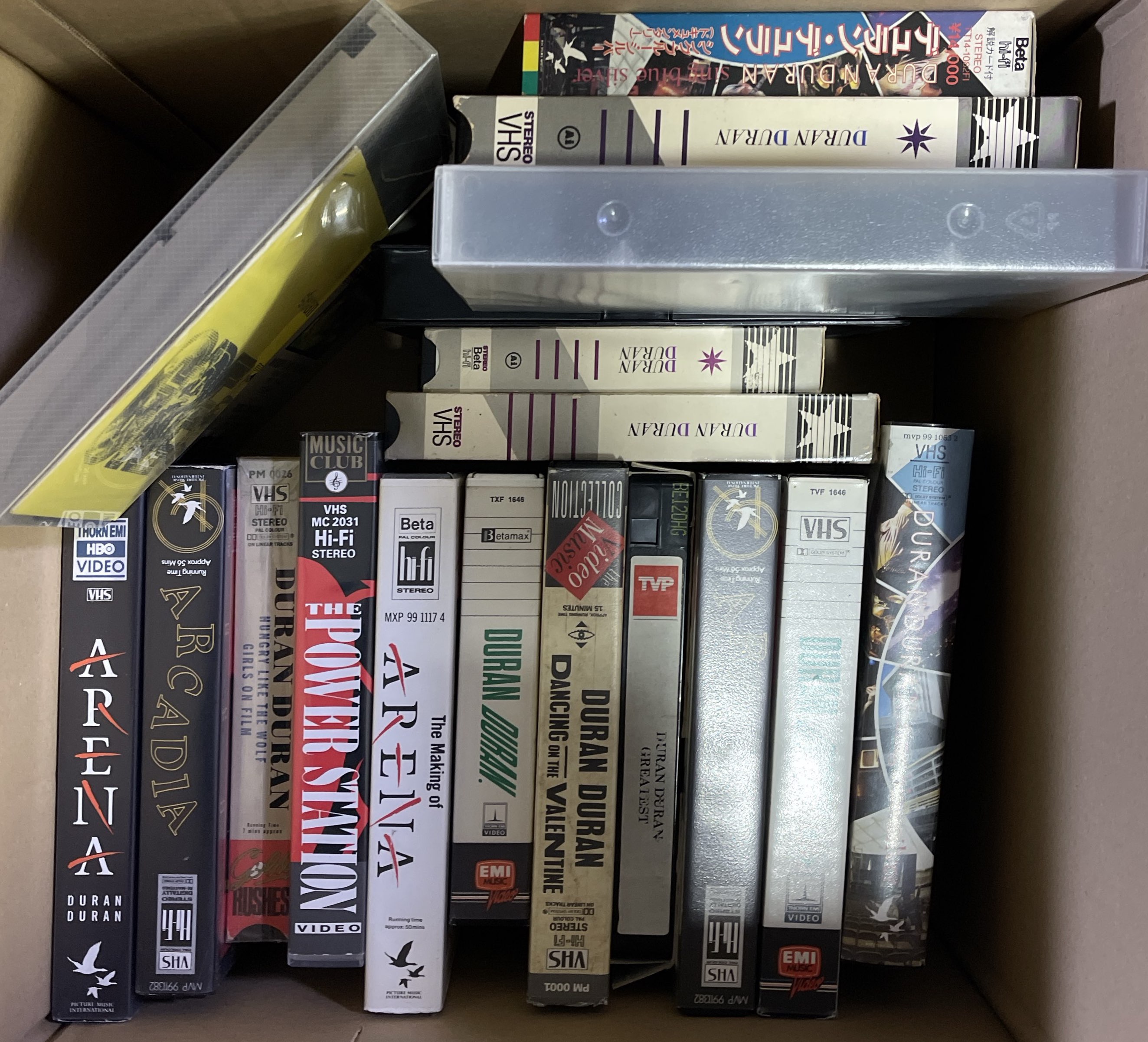 Lot 408 - DURAN DURAN - VHS COLLECTION INC 'WHITE