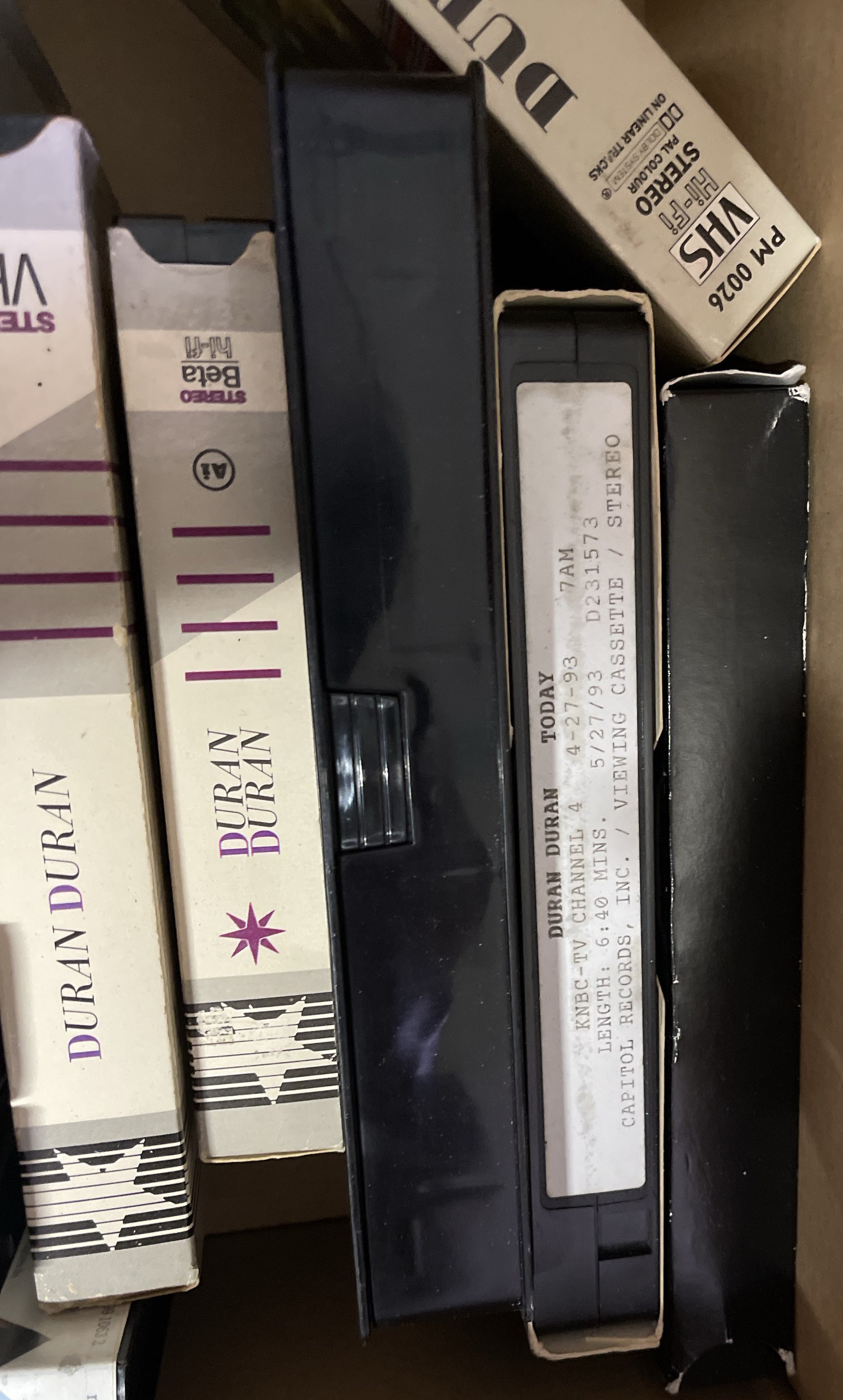 Lot 408 - DURAN DURAN - VHS COLLECTION INC 'WHITE
