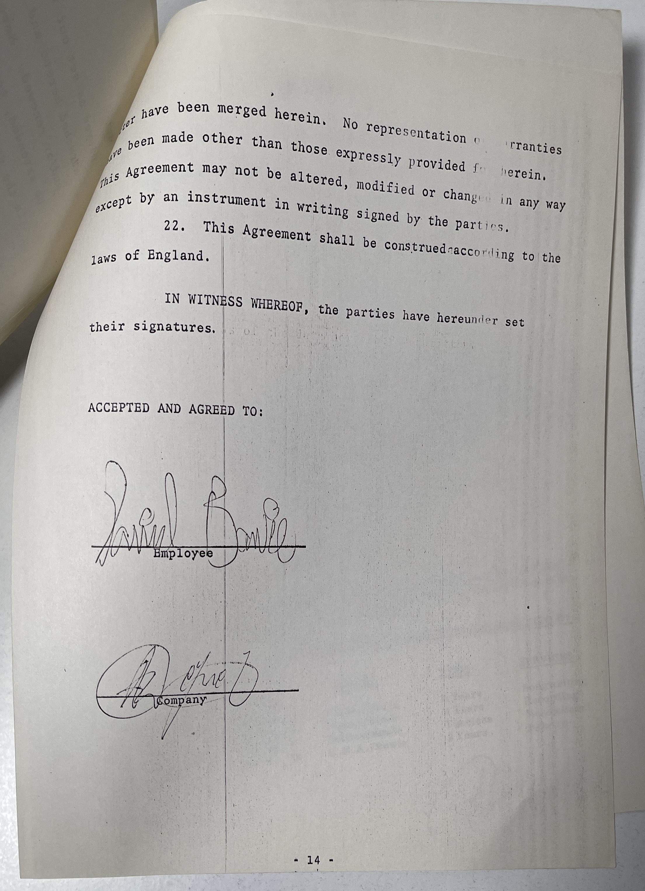 Lot 364 - DAVID BOWIE - OFFICE COPIES OF ORIGINAL 1975