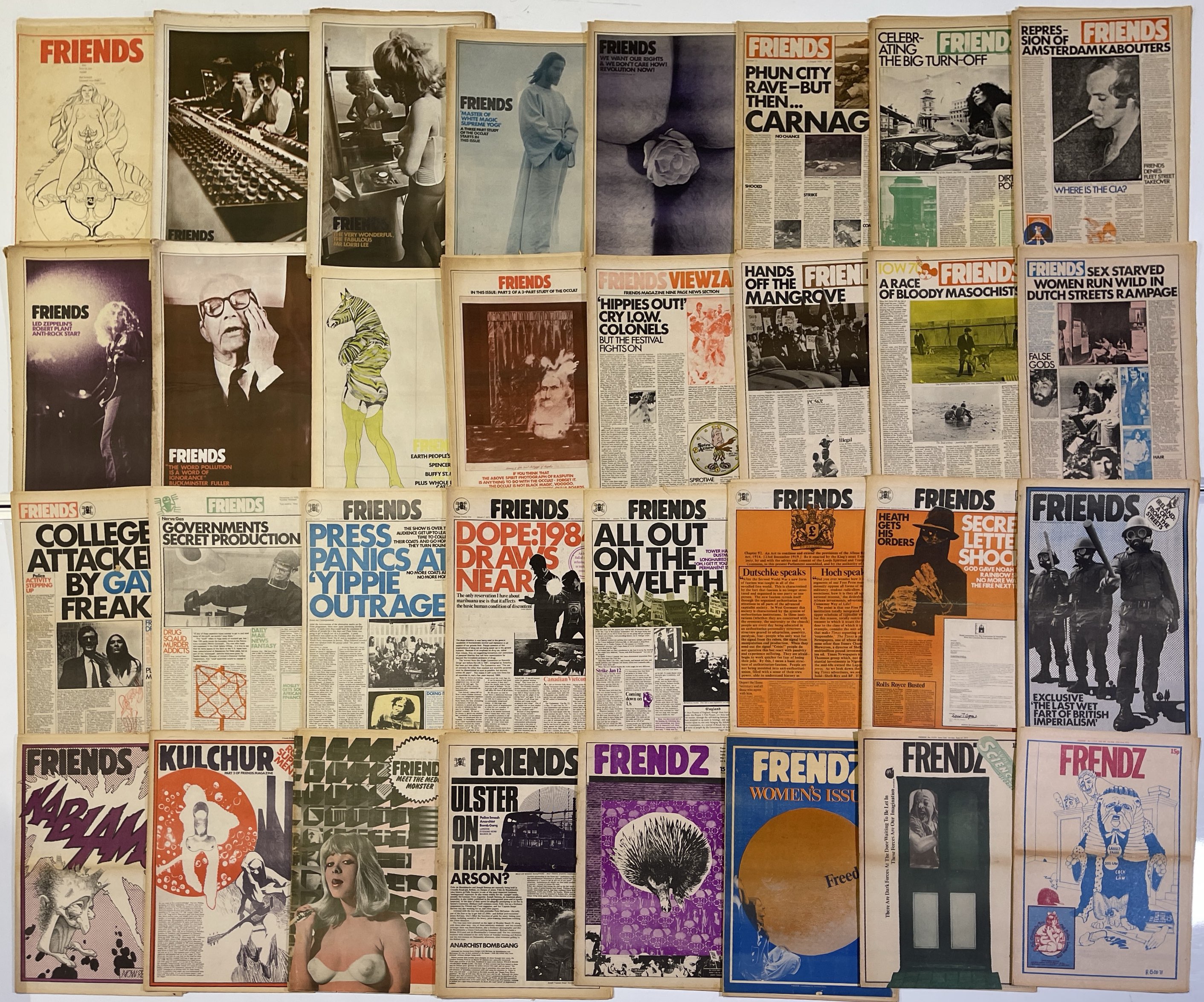Lot 60 - 1970S COUNTER CULTURE MAGAZINE - COMPLETE RUN