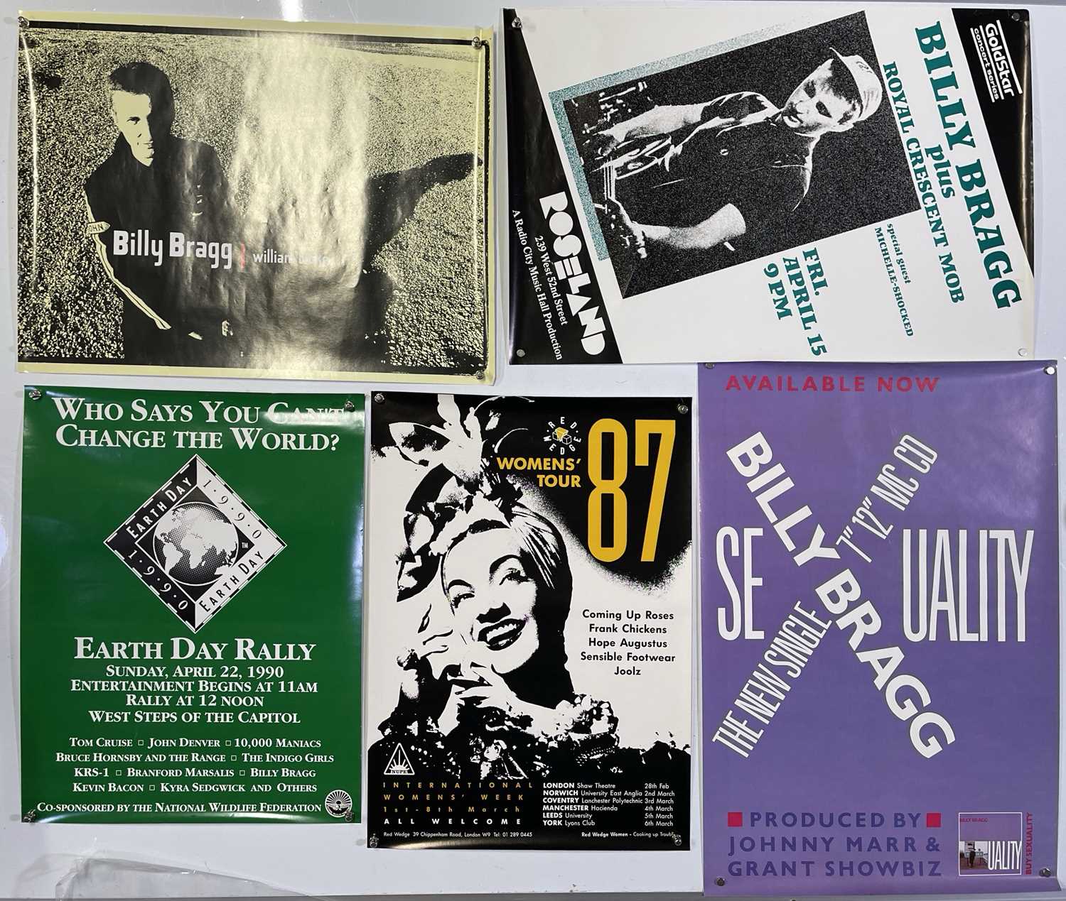 Lot 186 - BILLY BRAGG - CONCERT / PROMO POSTER