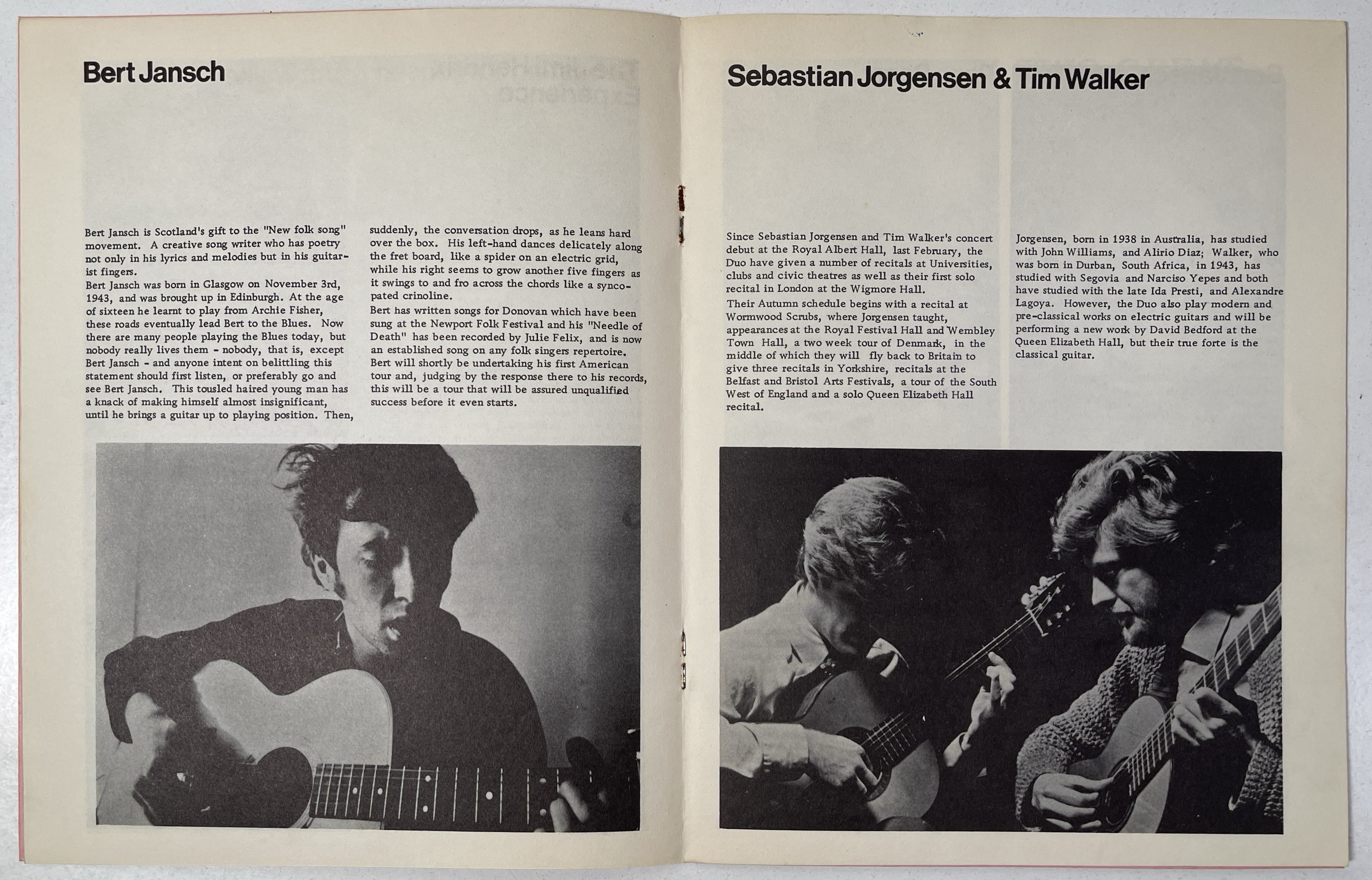 Lot 382 - JIMI HENDRIX - 1967 CONCERT PROGRAMME.