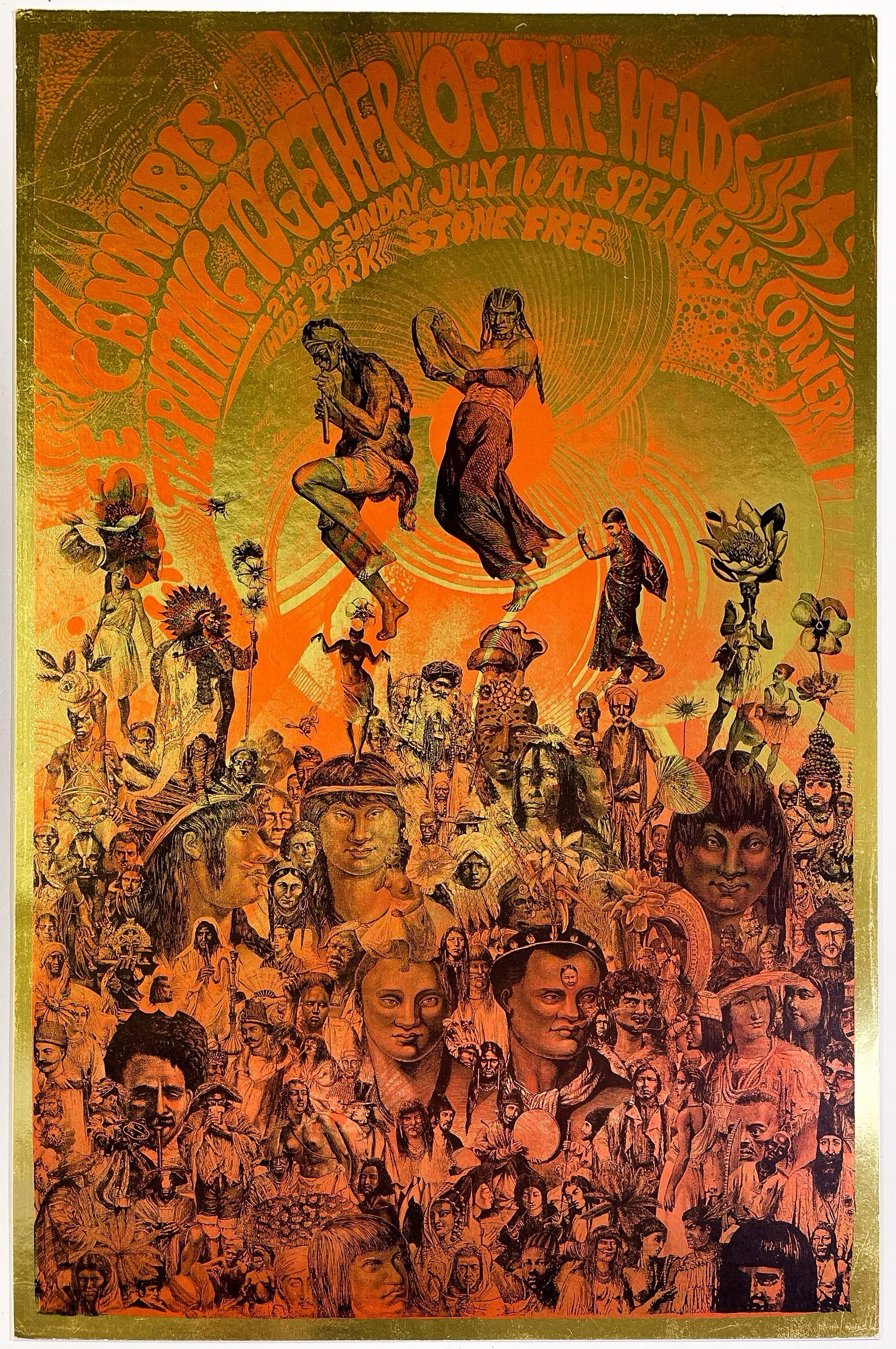 Lot 190 - MARTIN SHARP - GATHERING OF THE HEADS