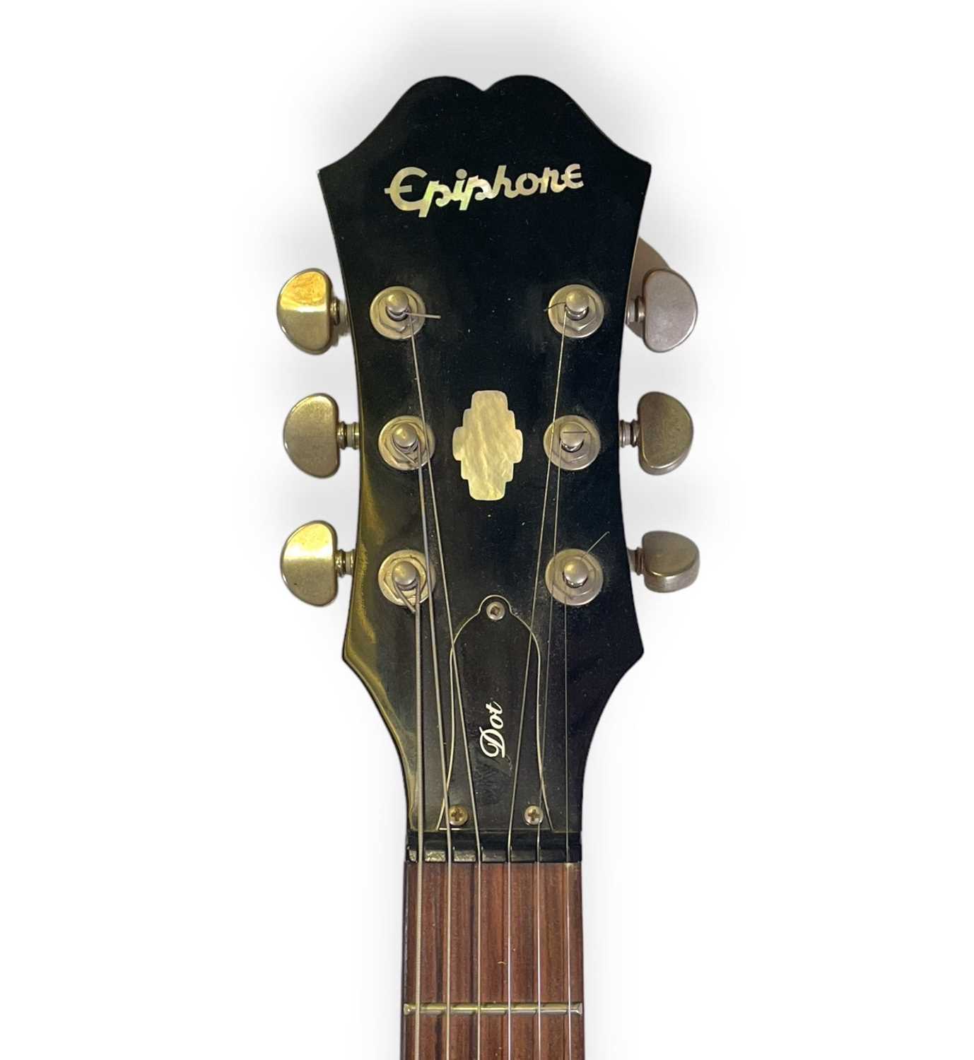Lot 17 - EPIPHONE DOT NA HOLLOW BODY ELECTRIC GUITAR.