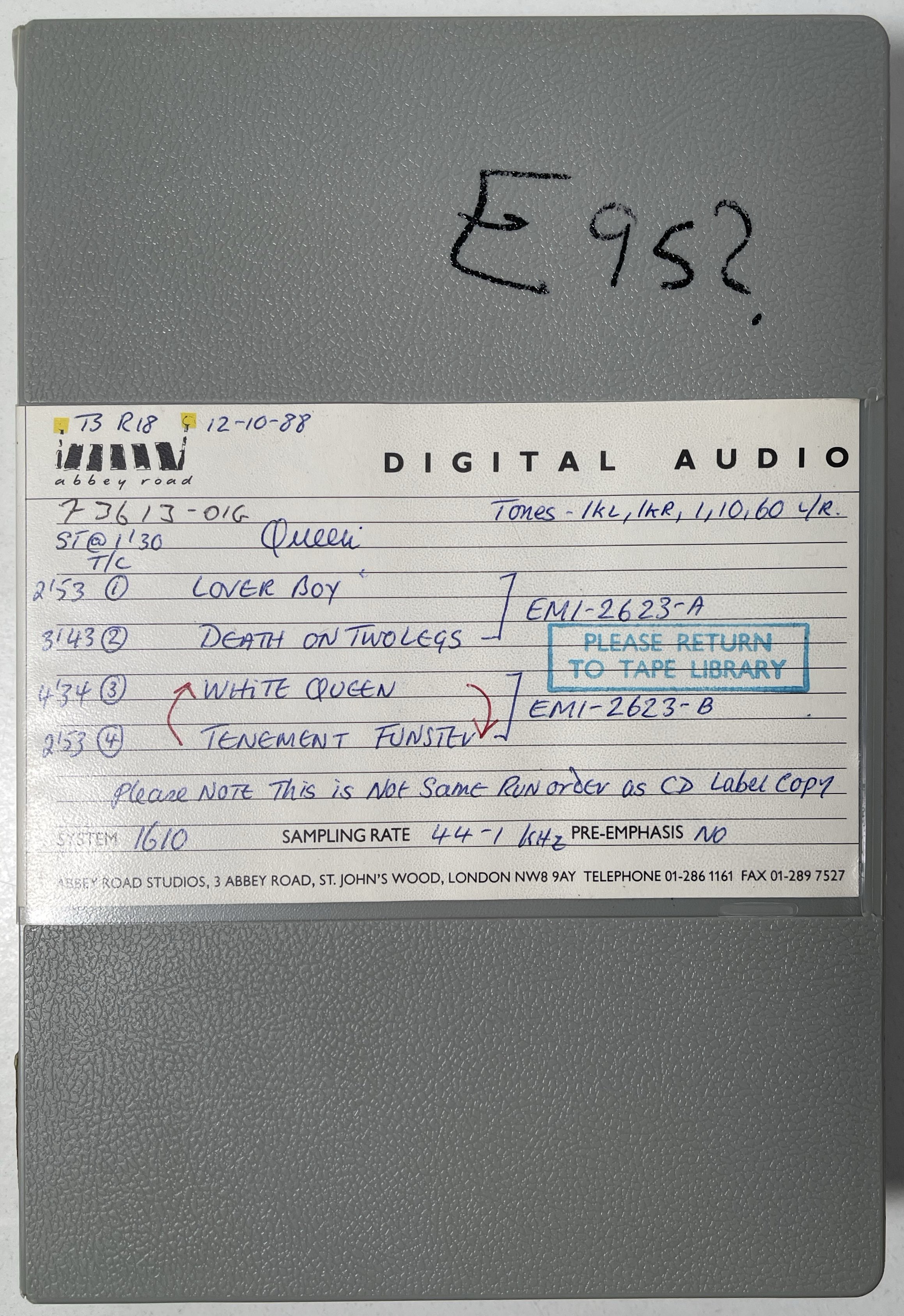 Lot 330 - QUEEN - 'GOOD OLD FASHIONED LOVER BOY'