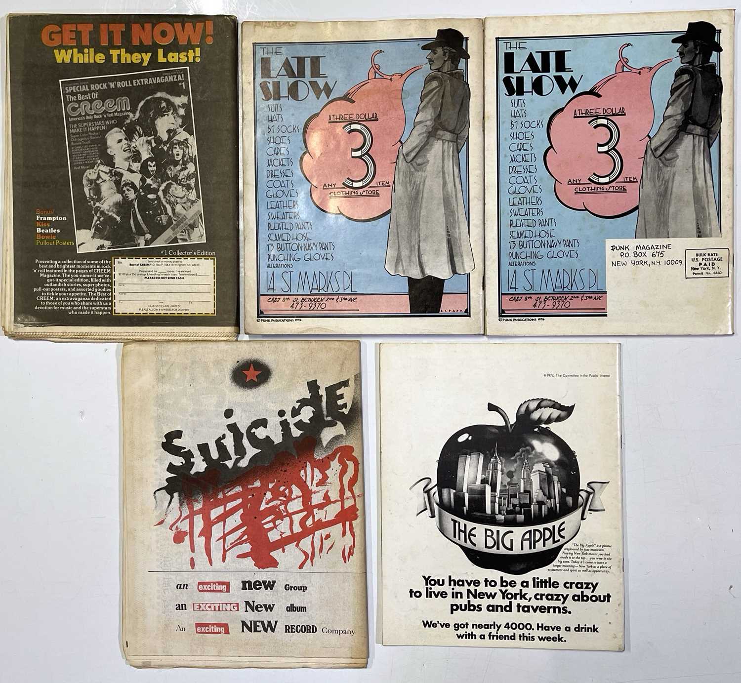 Lot 523 - PUNK INTEREST - ORIGINAL COPIES OF 'PUNK