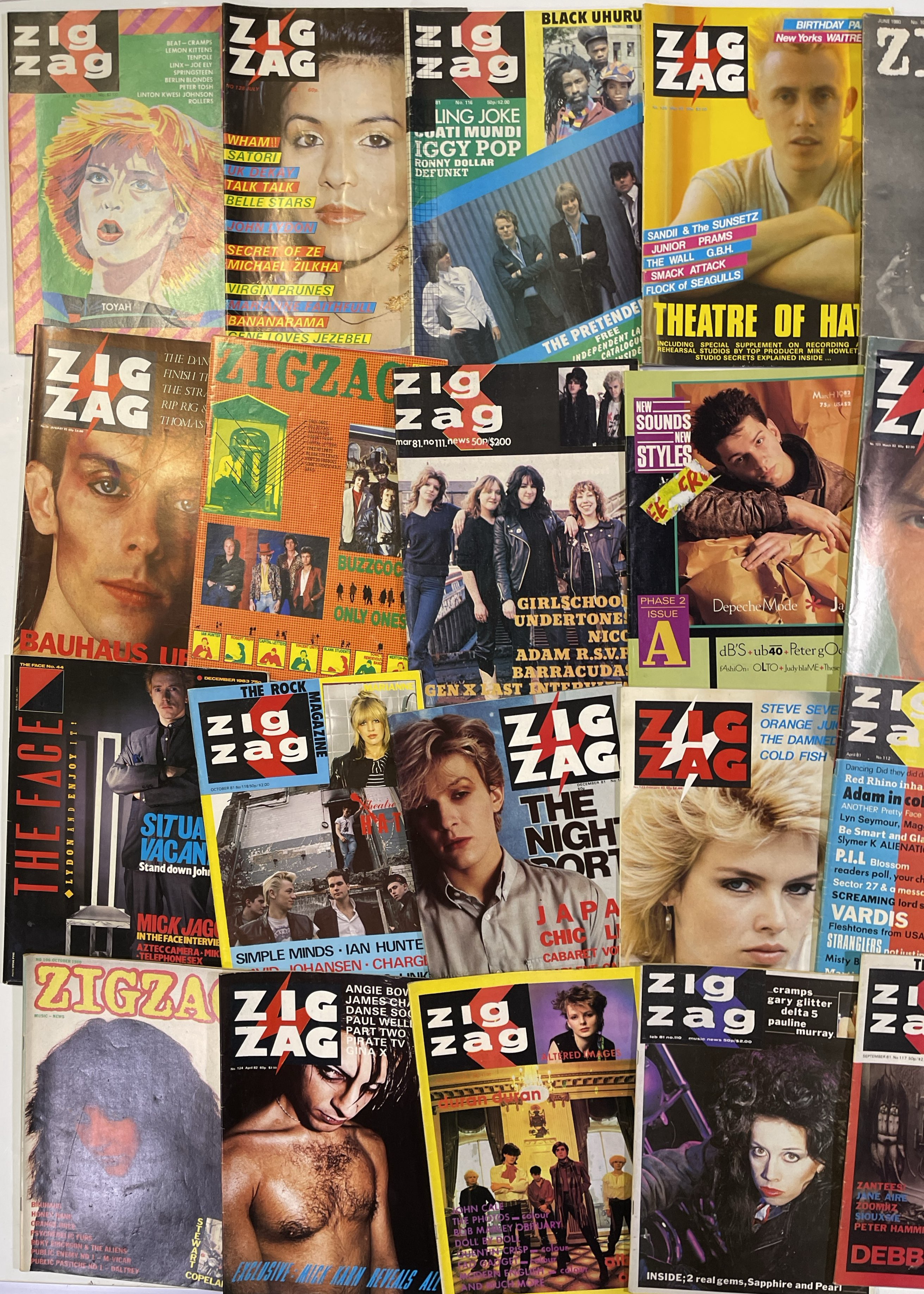Lot 72 - ZIGZAG MAGAZINE - C 1970S / 80S MAGAZINES.