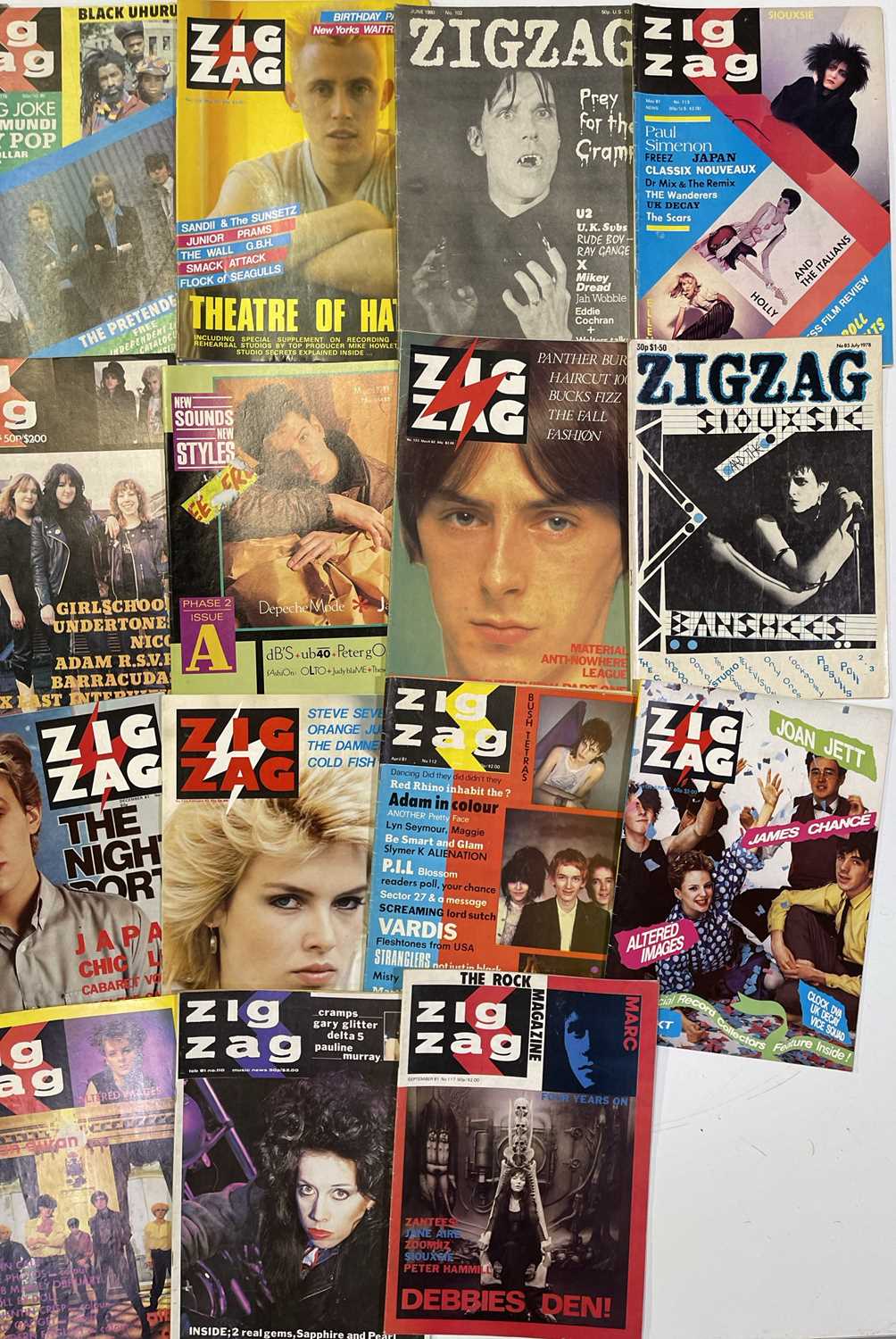 Lot 72 - ZIGZAG MAGAZINE - C 1970S / 80S MAGAZINES.