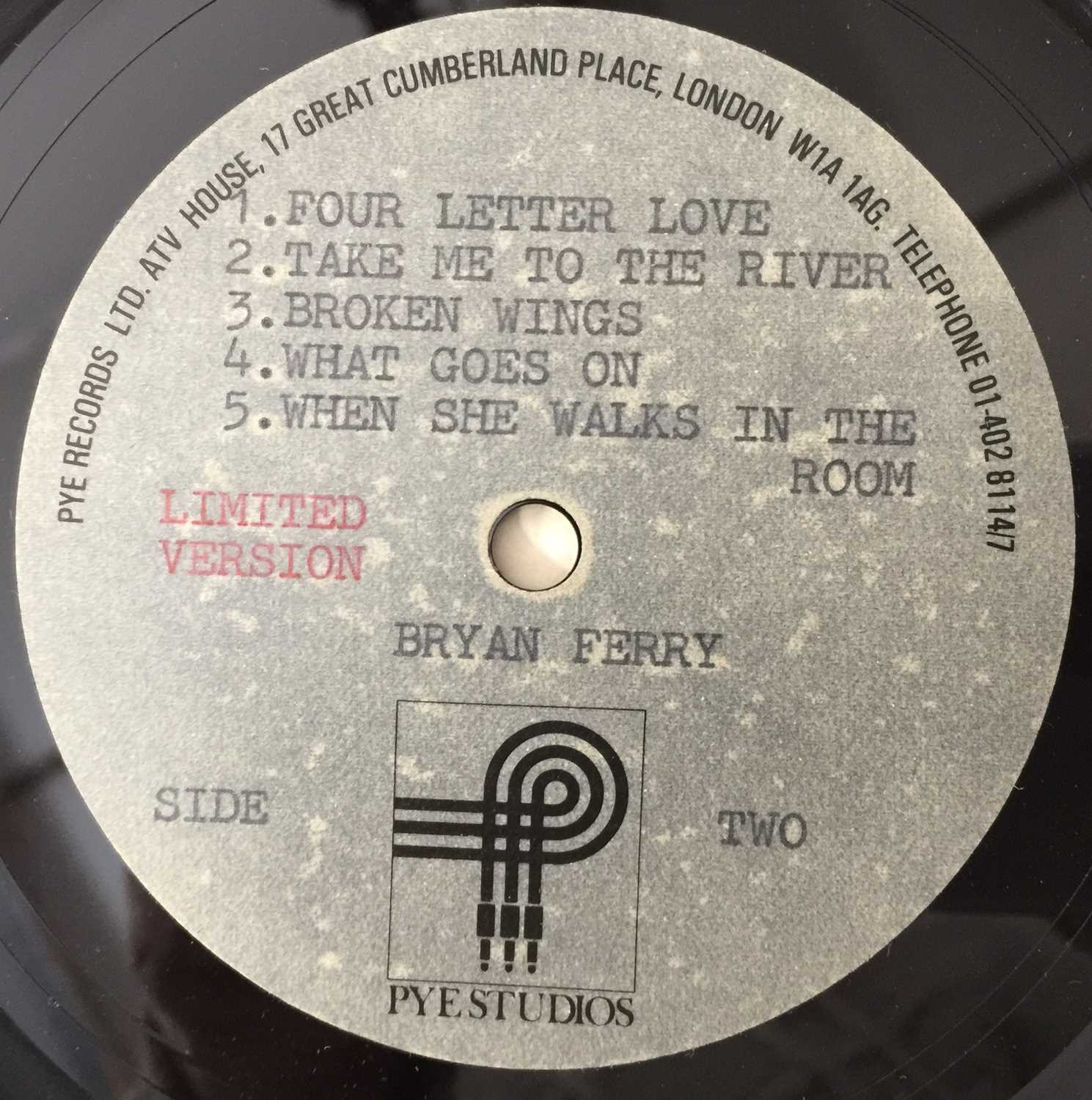 Lot 1181 - BRYAN FERRY - THE BRIDE STRIPPED BARE LP