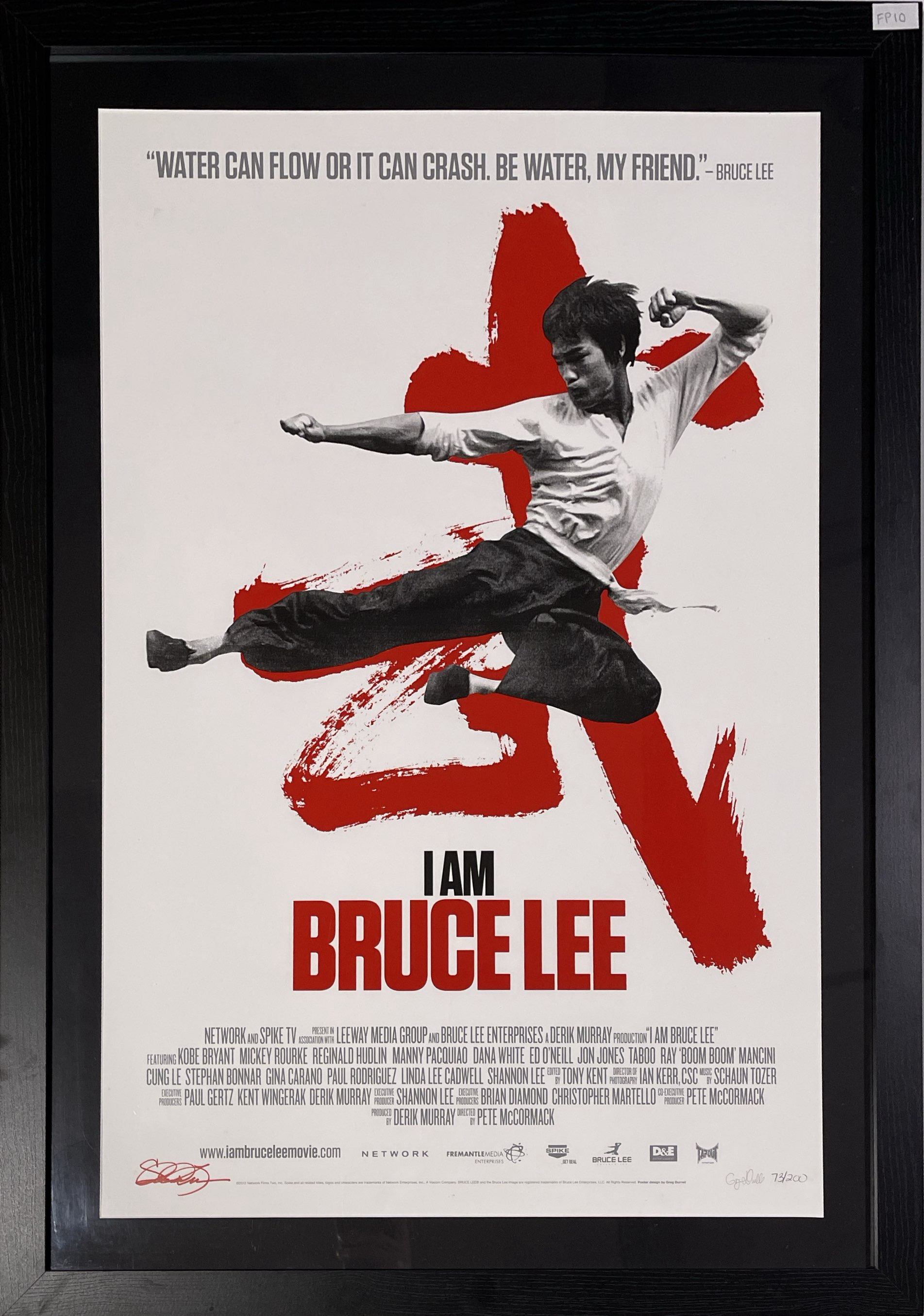 Lot 186 - LIMITED EDITION 'I AM BRUCE LEE' POSTER.