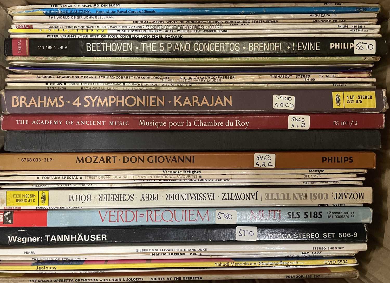 Lot 1212 - CLASSICAL LPS AND BOXSETS.
