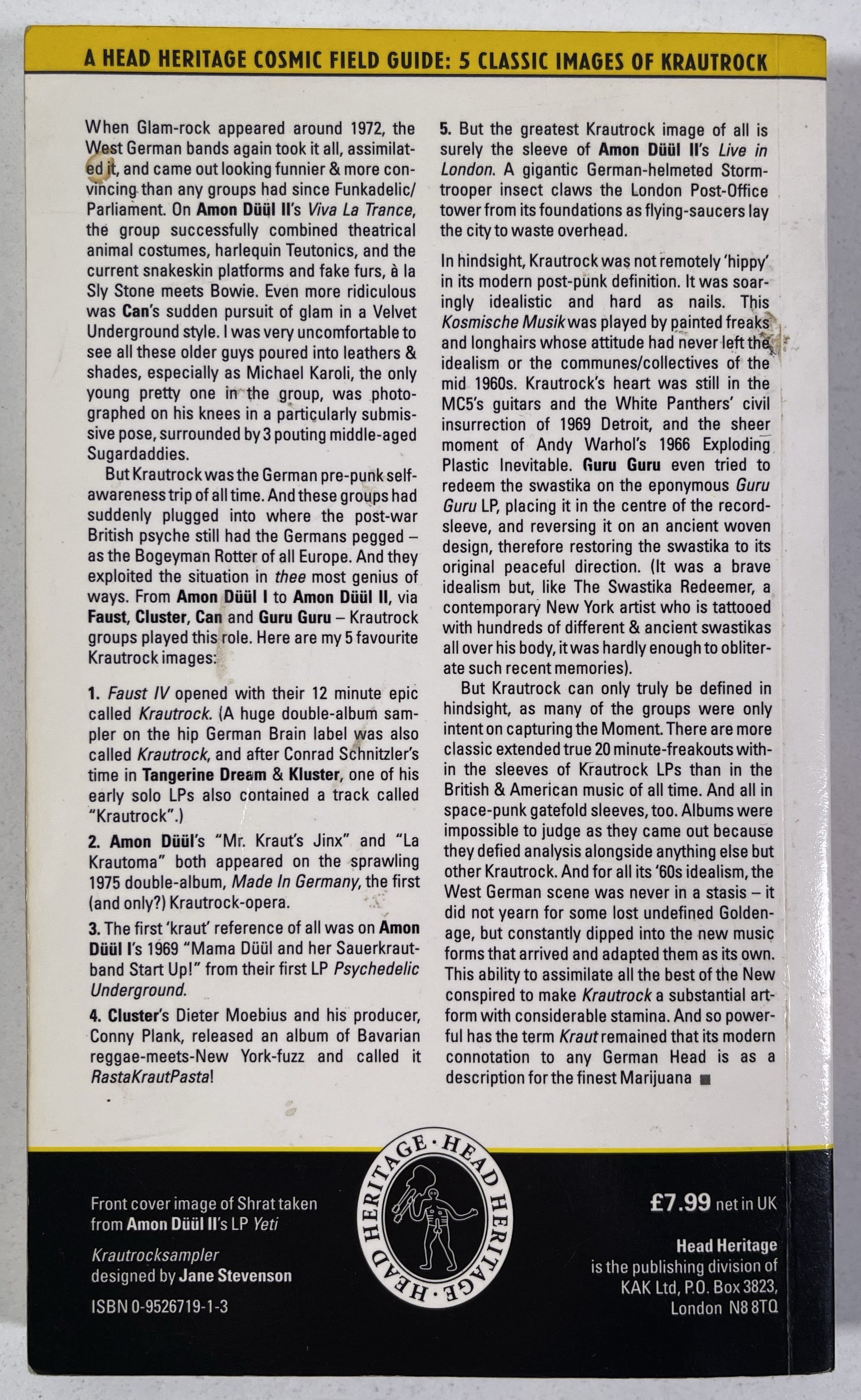 Lot 32 - JULIAN COPE - KRAUTROCKSAMPLER - COLLECTABLE